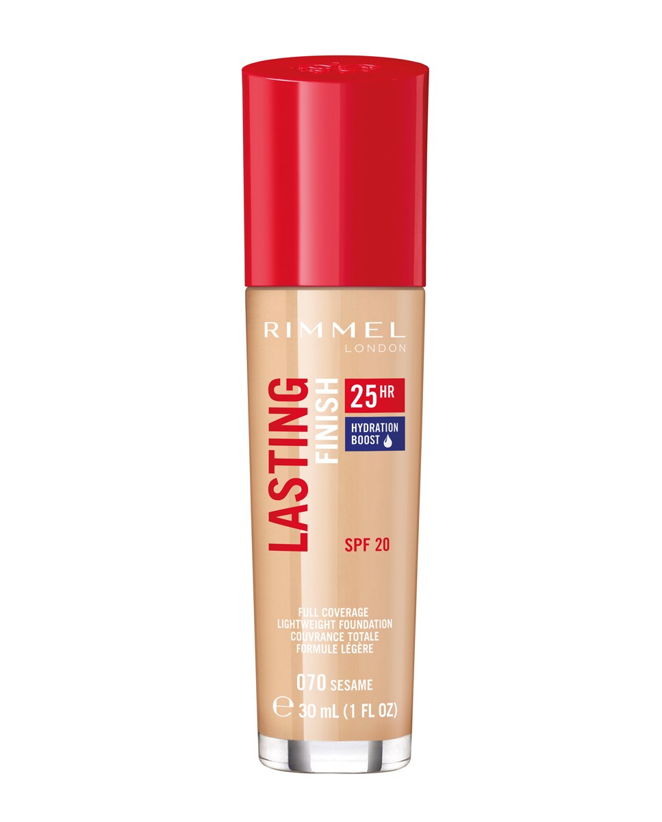 Base de maquillaje Lasting Finish Foundation 25H Rimmel 70 · El Corte ...