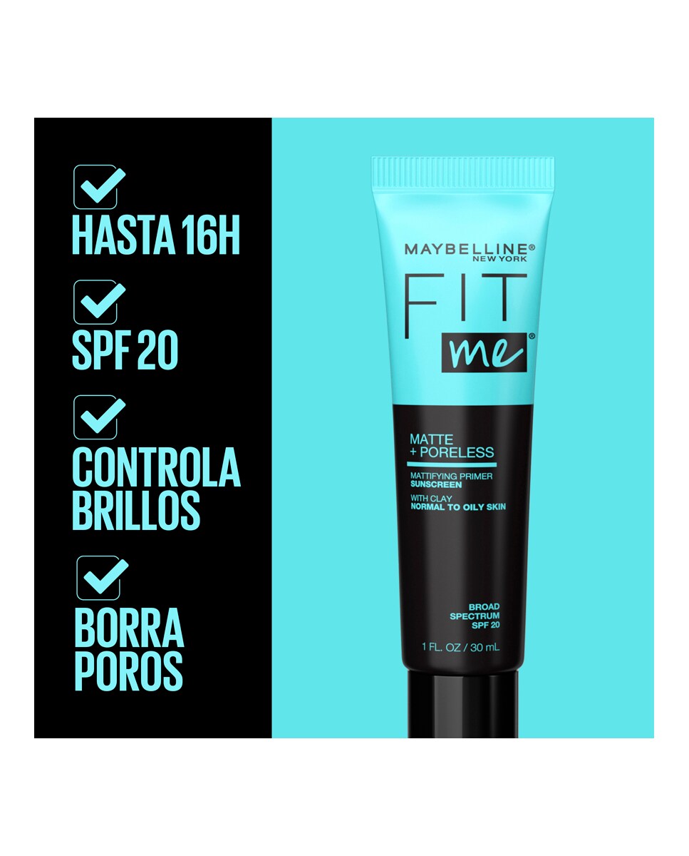 Primer Matificante Fit Me Spf20 30 Ml Maybelline New York · Maybelline ...