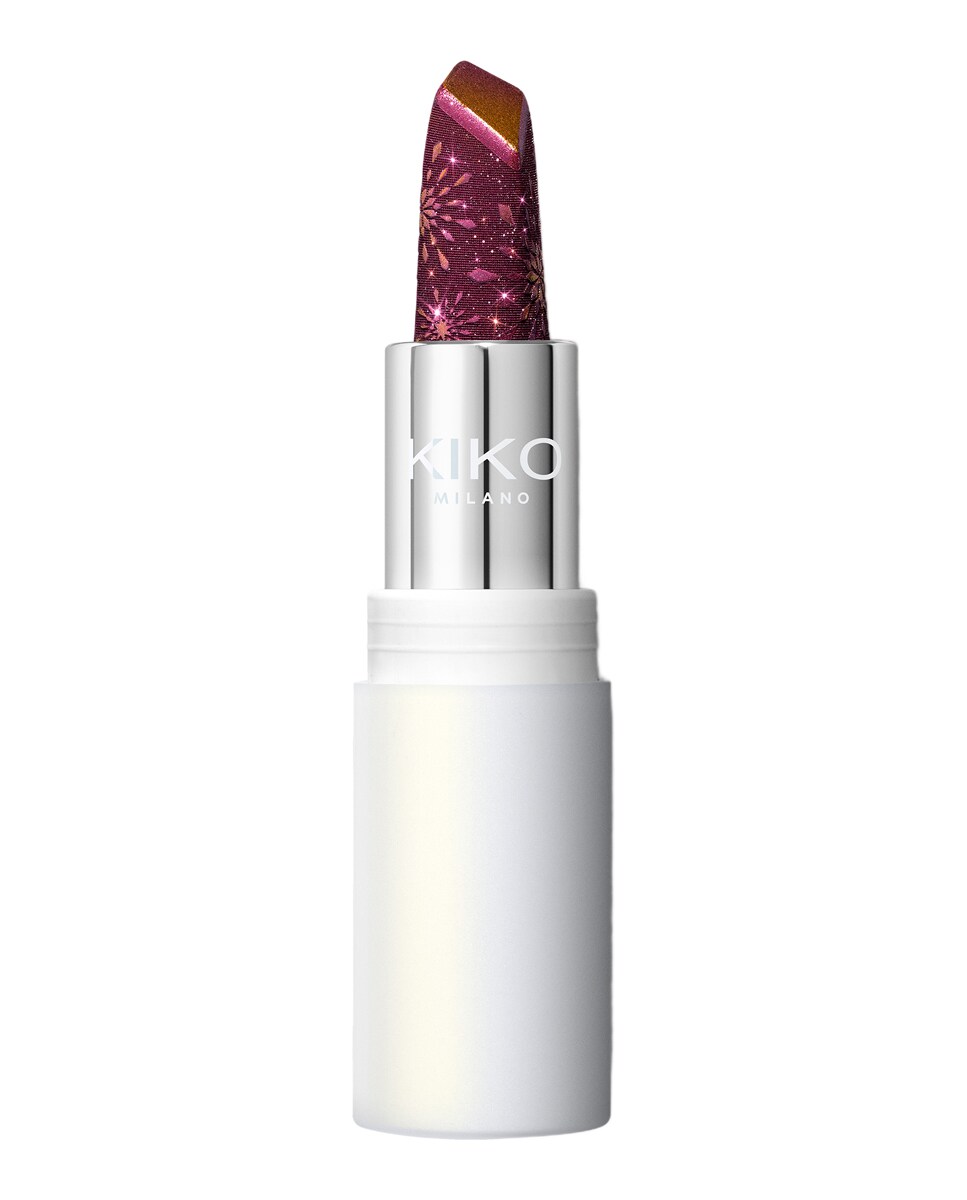 Barra De Labios Snow-Kissed Holiday Sparkly Peaks Lipstick Kiko Milano ...