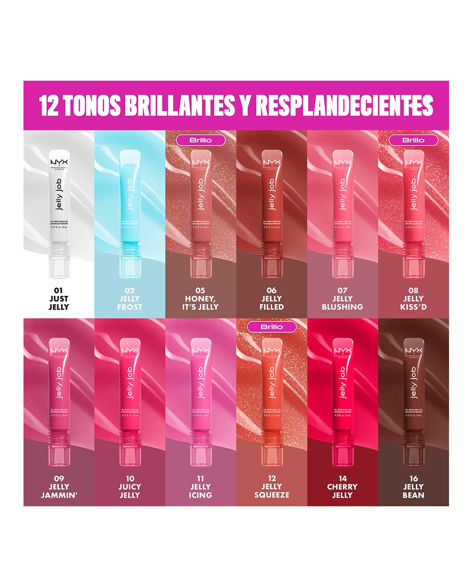Brillo de Labios Jelly Job NYX Professional Makeup Jelly Blushing · El ...