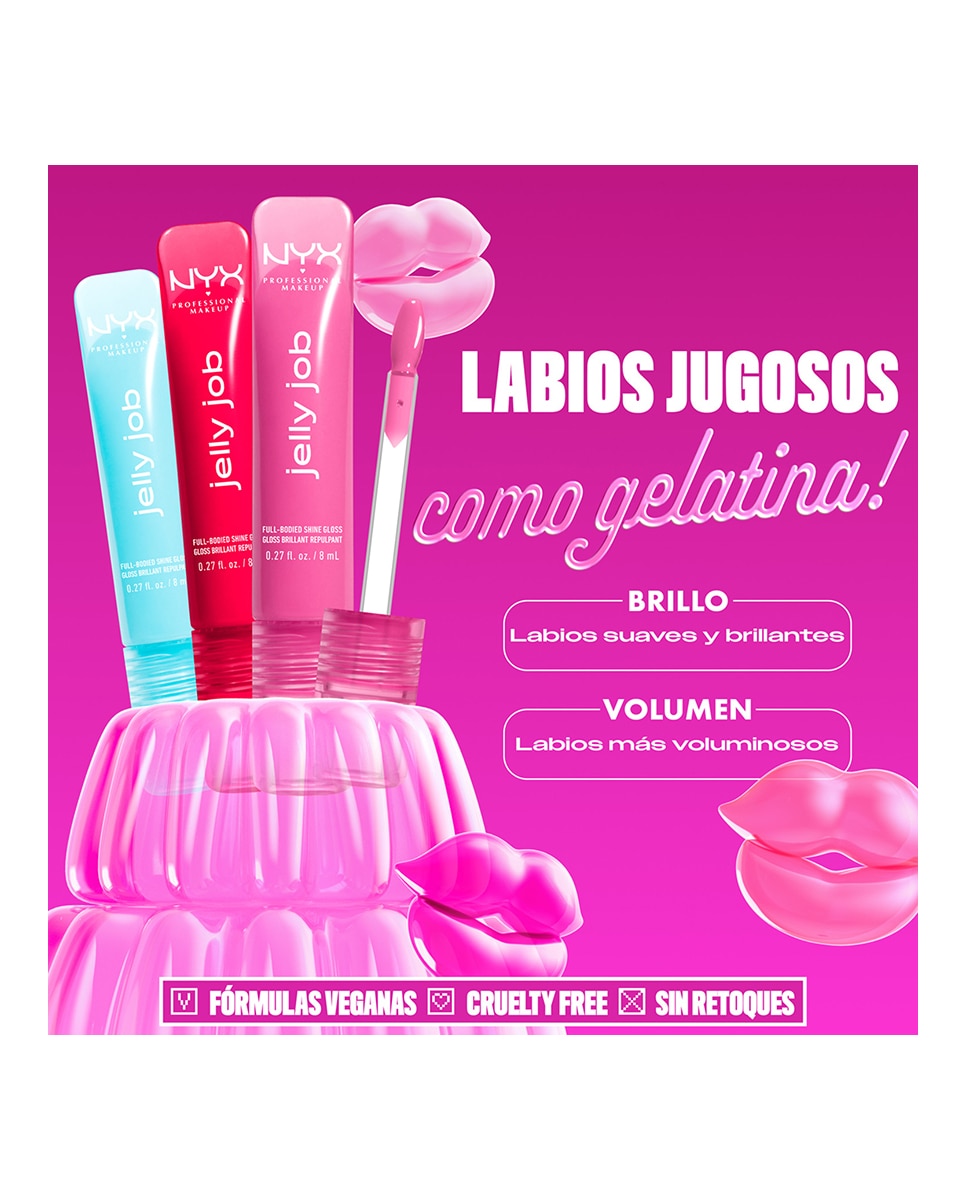 Brillo de Labios Jelly Job NYX Professional Makeup Jelly Blushing · El ...