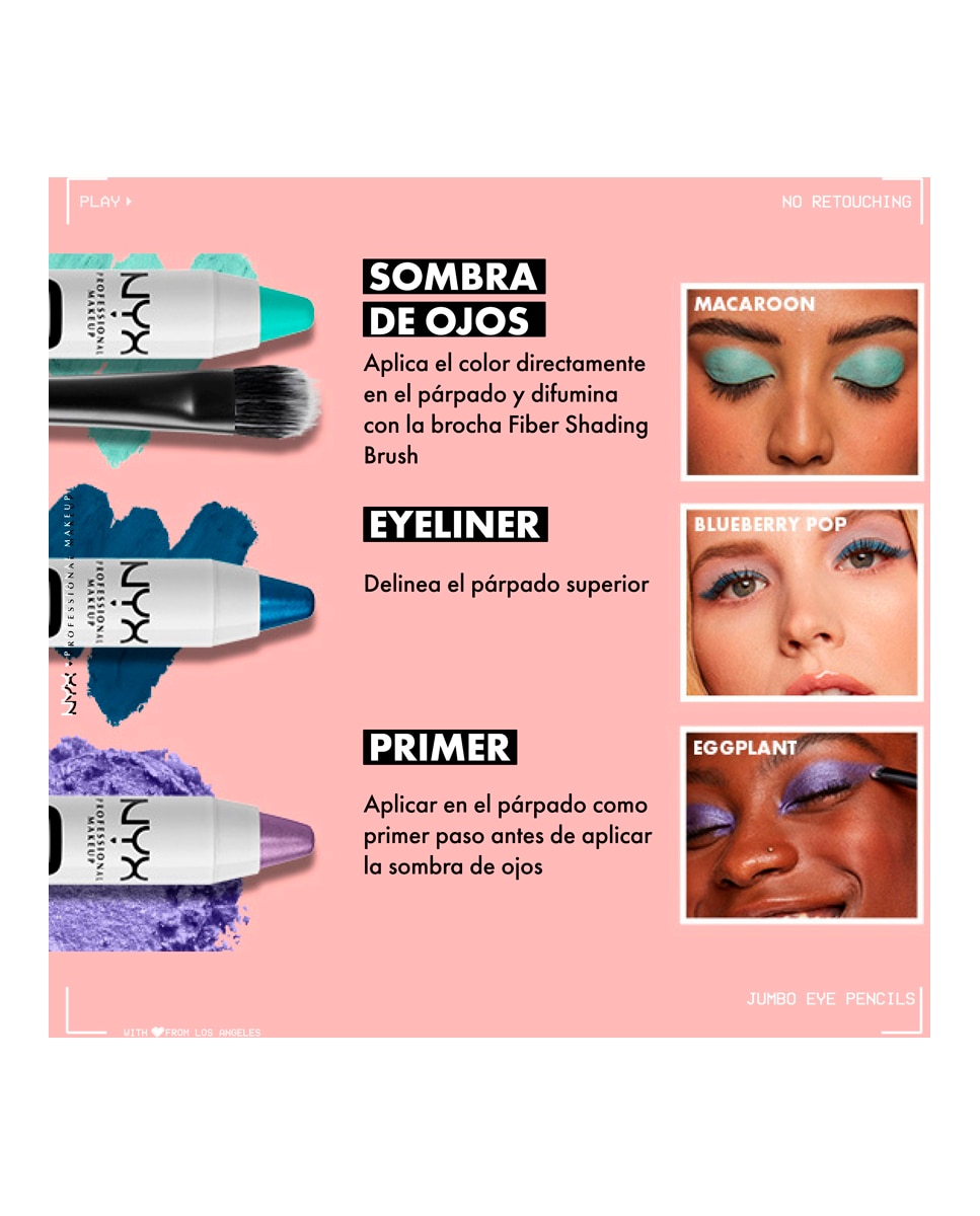 Lápiz de ojos Jumbo Eye Pencil NYX Professional Makeup Frosting 5 g ...
