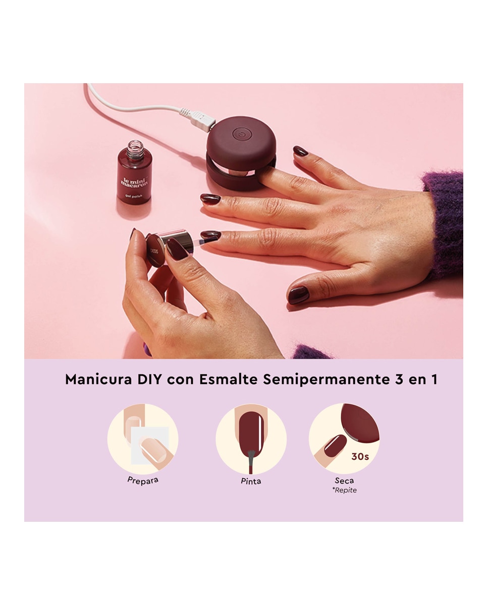 Kit de Manicura Cassis Semipermanente Le Mini Macaron · El Corte Inglés