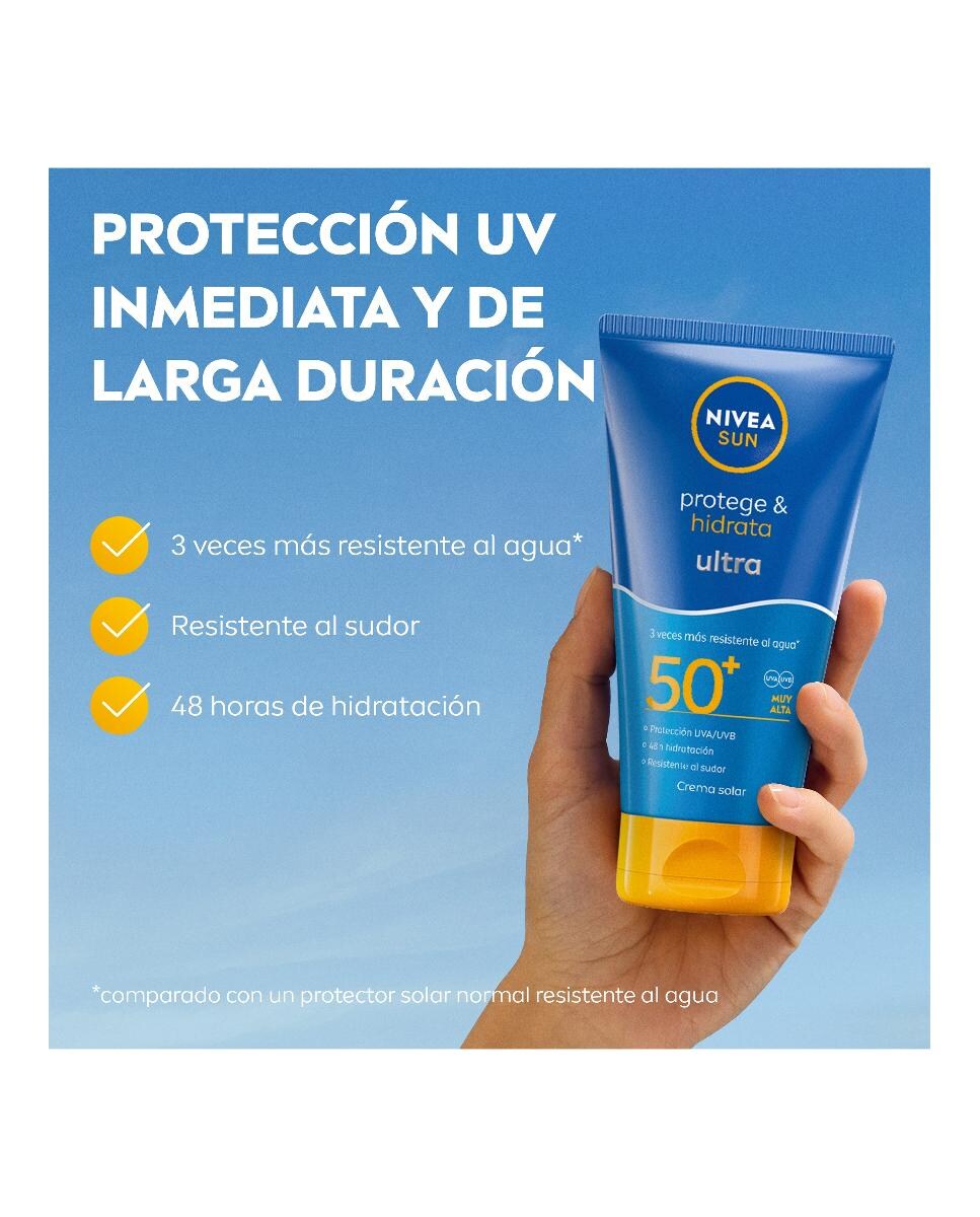 Crema Solar FP50+ Protege & Hidrata Ultra 150 ml Nivea · NIVEA · El ...