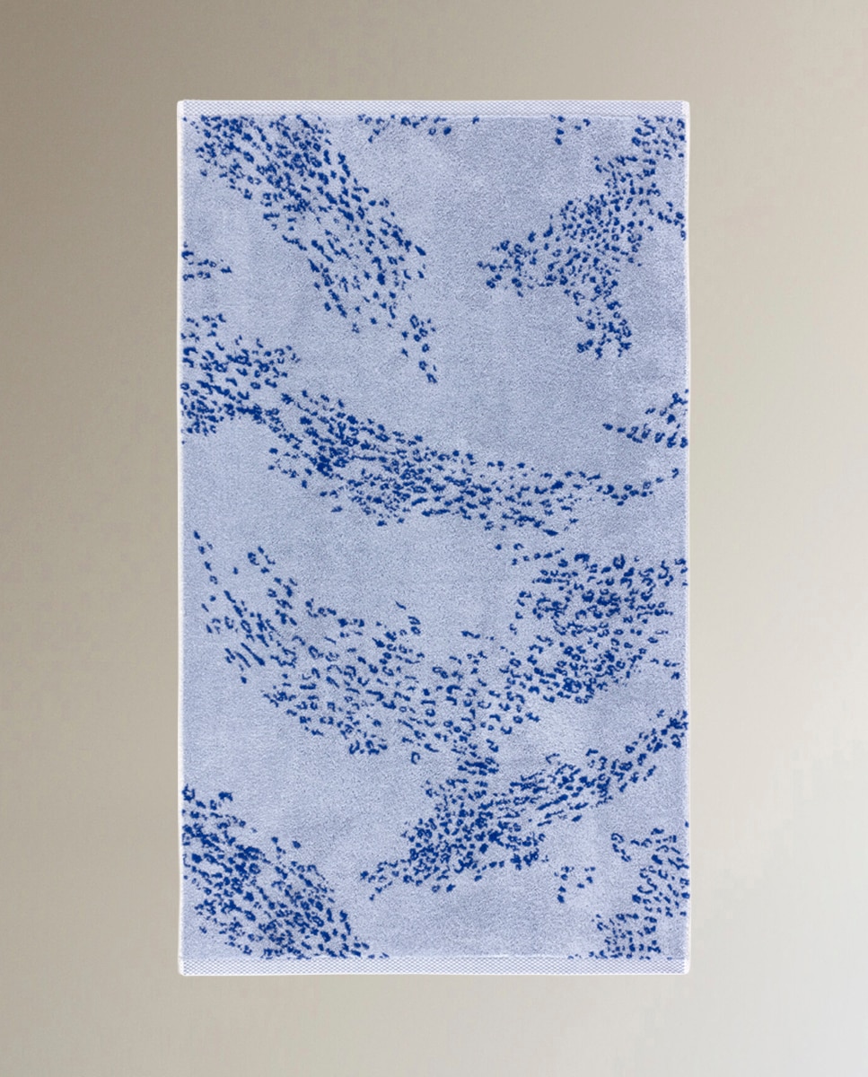 Toalla de baño algodón orgánico 540 gr/m2 Ecumes Yves Delorme Azul ...
