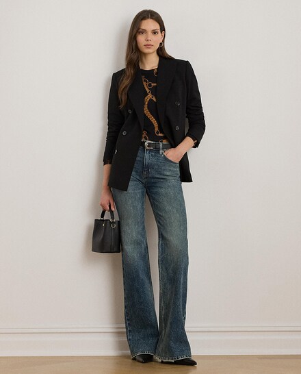 Jeans à Boca de Sino com Perna Larga · Lauren Ralph Lauren · El Corte ...