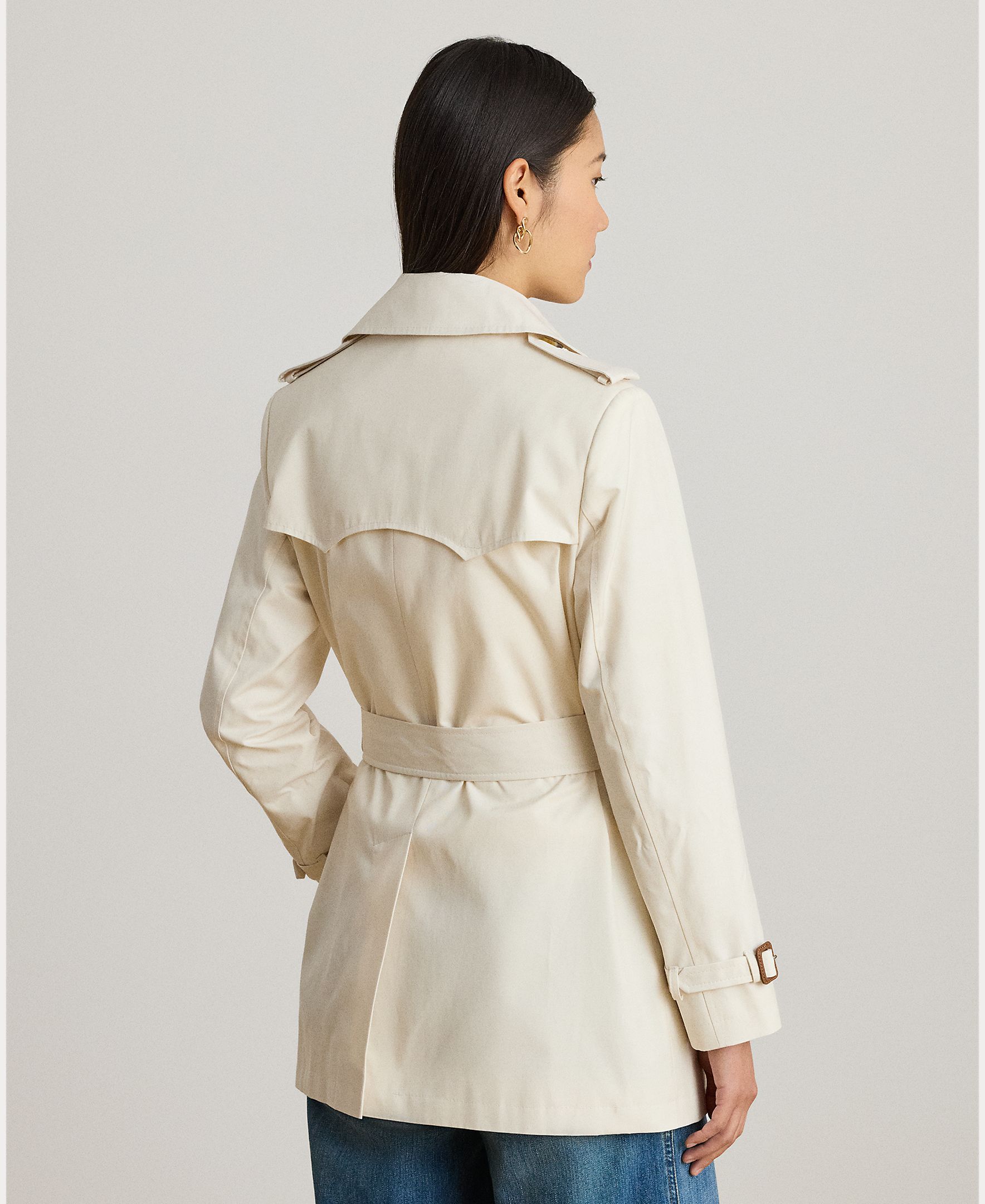 Gabardina de mujer corta con cinturón Crudo Lauren Ralph Lauren · El ...