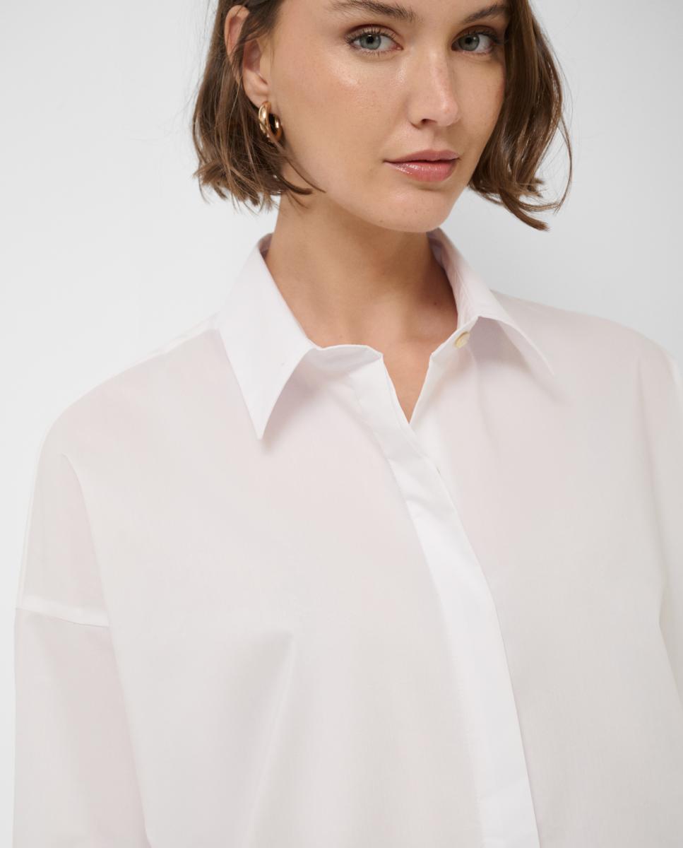 Camisa de mujer oversize manga ranglán Roberto Verino · El Corte Inglés
