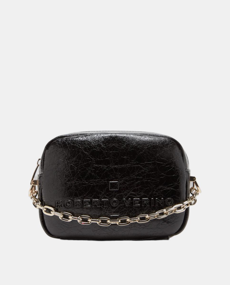 Bolso de mujer bandolera Bazin Negro Roberto Verino · El Corte Inglés