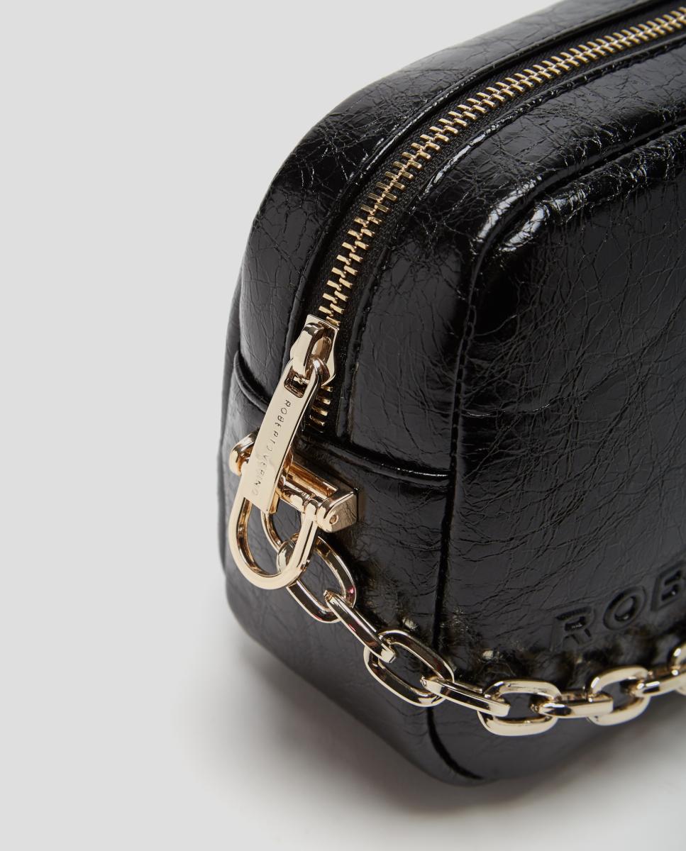 Bolso de mujer bandolera Bazin Negro Roberto Verino · El Corte Inglés