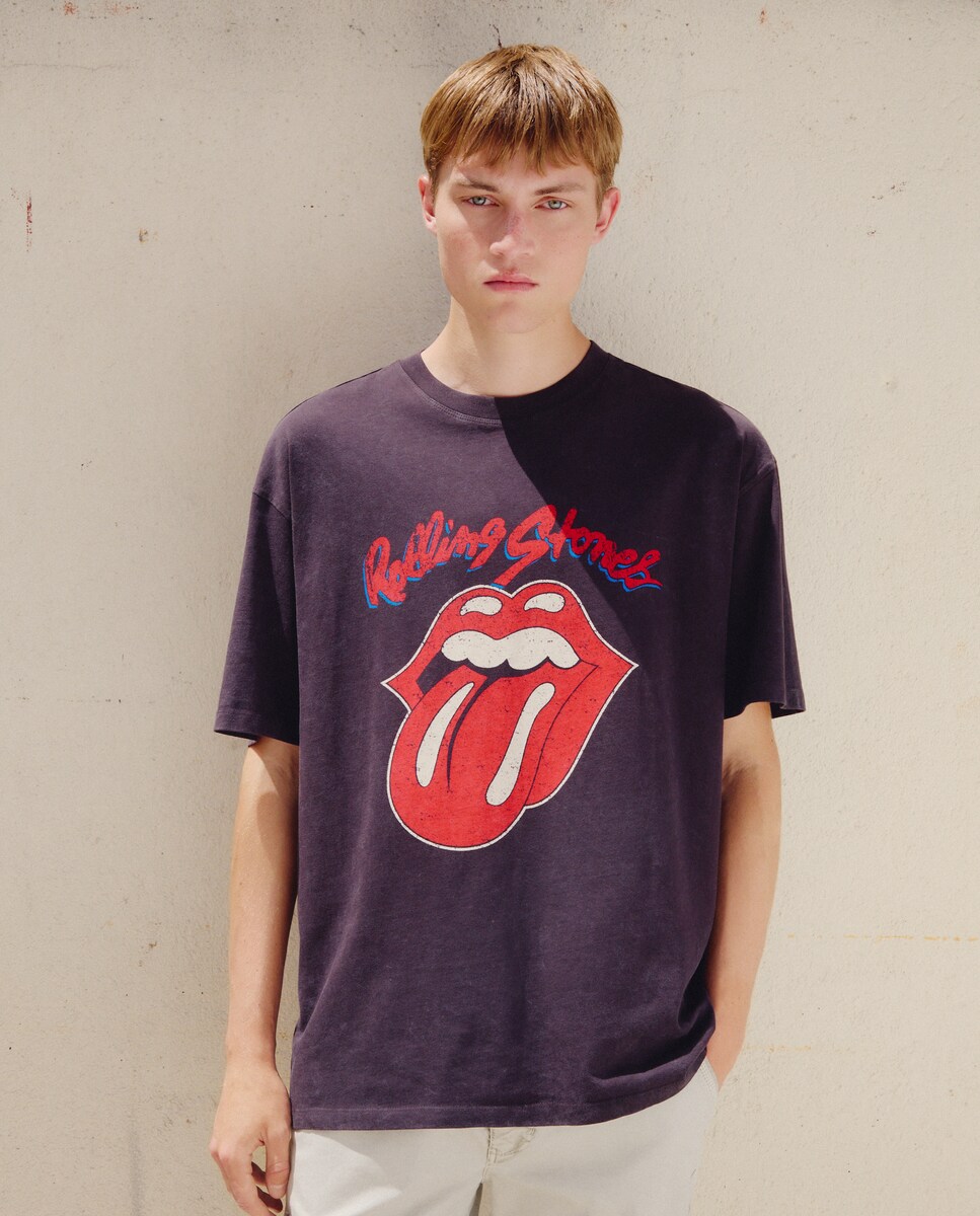 Camiseta manga corta hombre licencias música Rolling Stones · Green ...