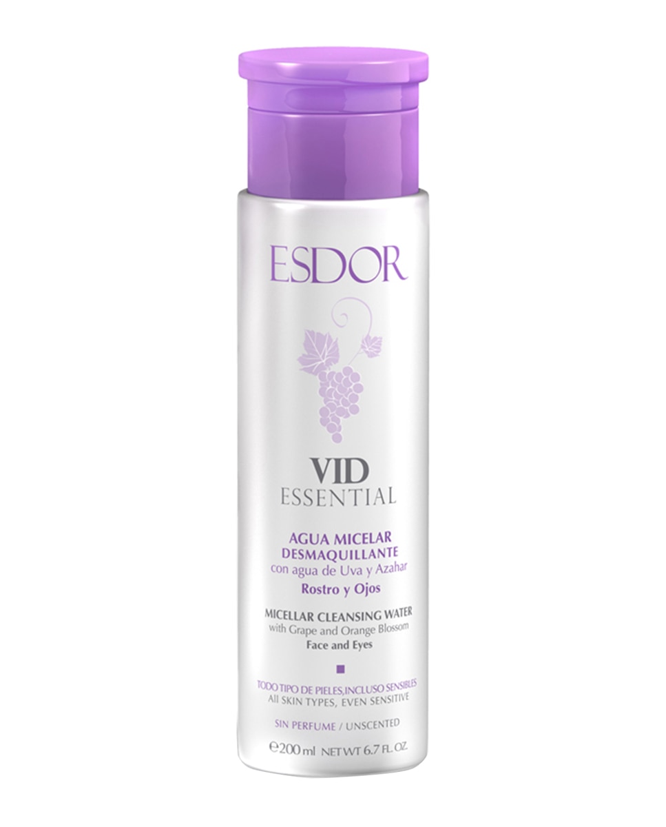 Agua Micelar Desmaquillante Vid Essential 200 ml Esdor 200 ml · El ...