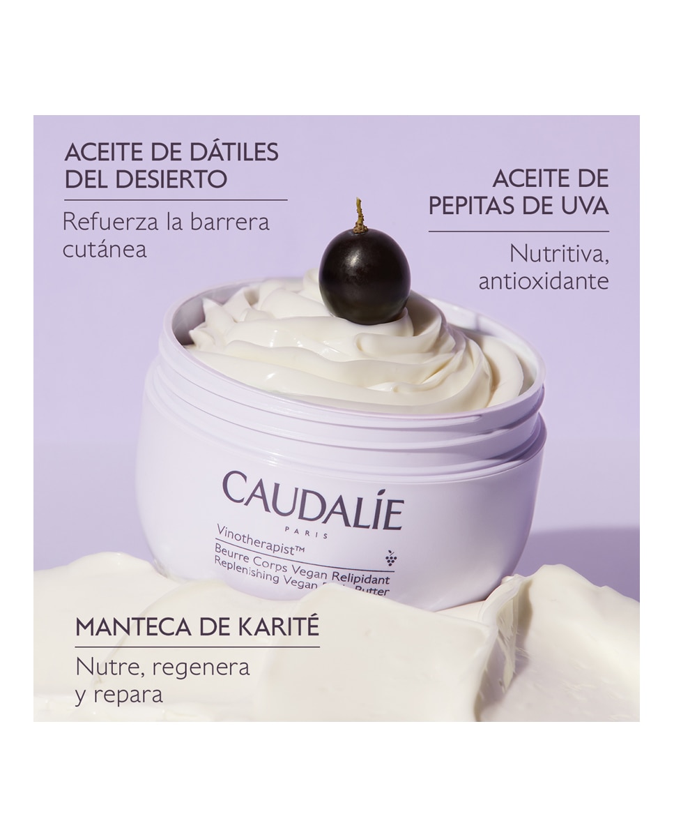 Manteca Corporal Vegana Relipidante Vinotherapist 250 ml Caudalie 250 ...