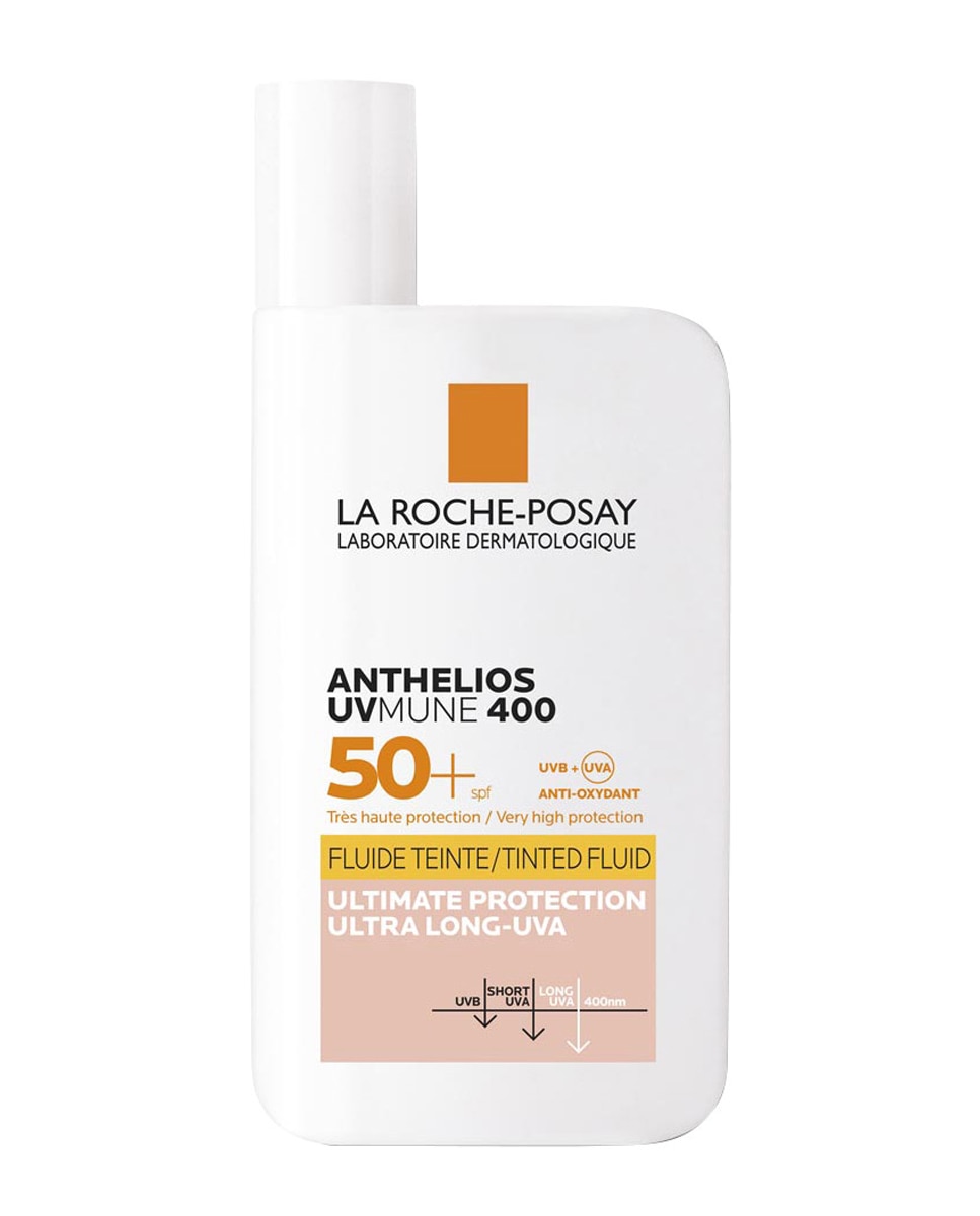 Fluido Invisible SPF50+ Con Color Anthelios UV-MUNE 400 50 ml La Roche ...