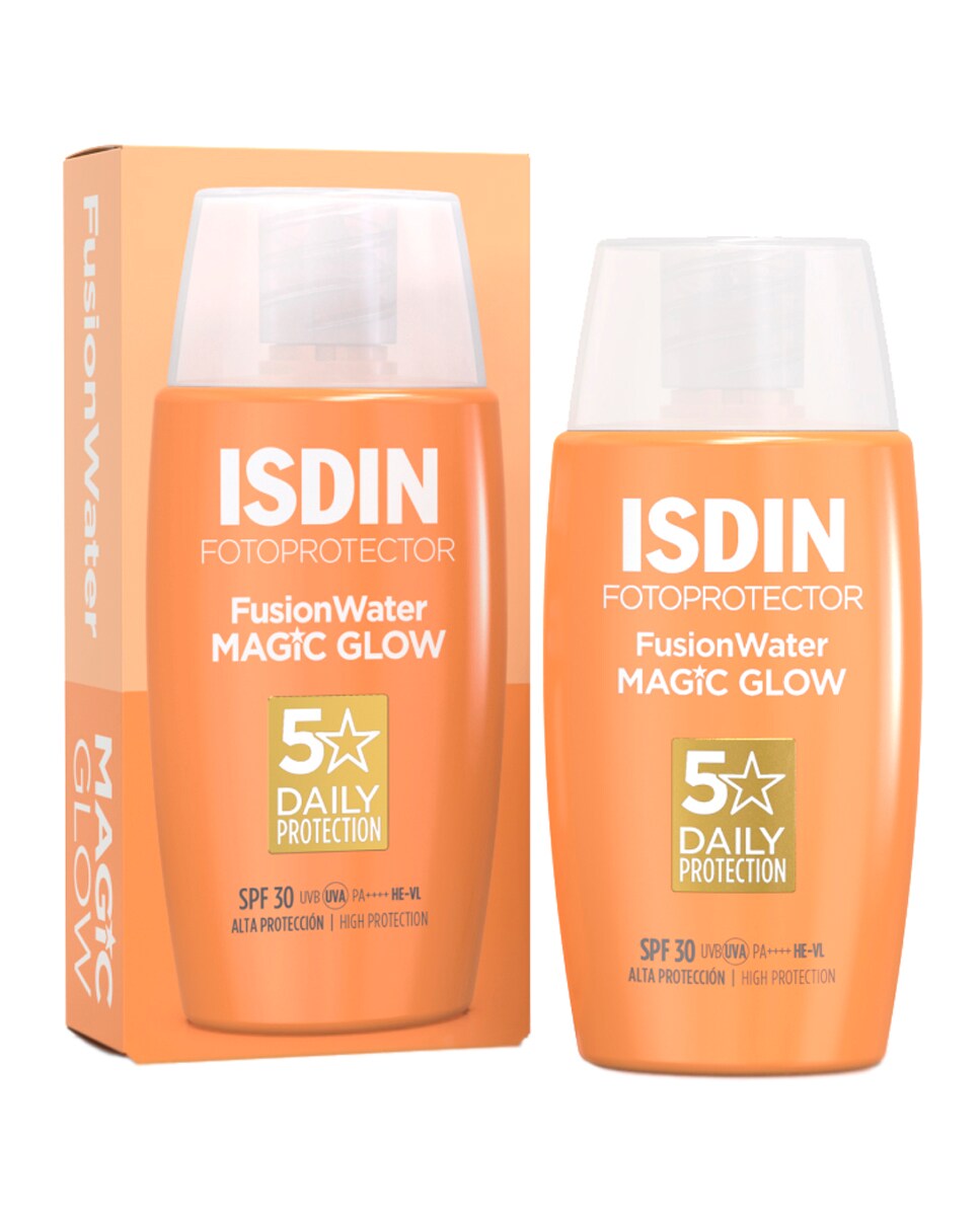 Protector Solar Fusion Water Magic Glow Spf 30 50 ml Isdin · Isdin · El ...