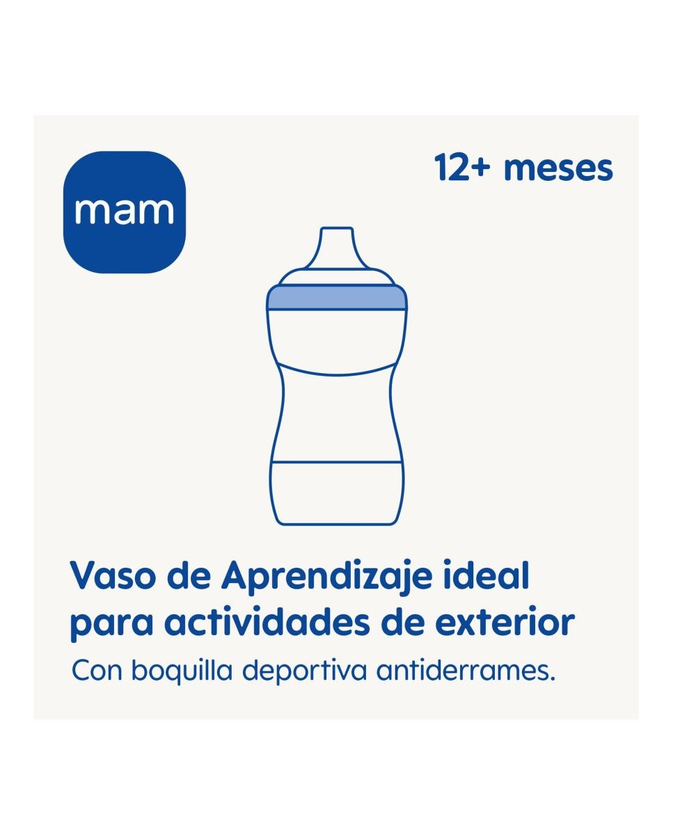 Vaso Sports Cup 330 ml MAM Rosa · El Corte Inglés