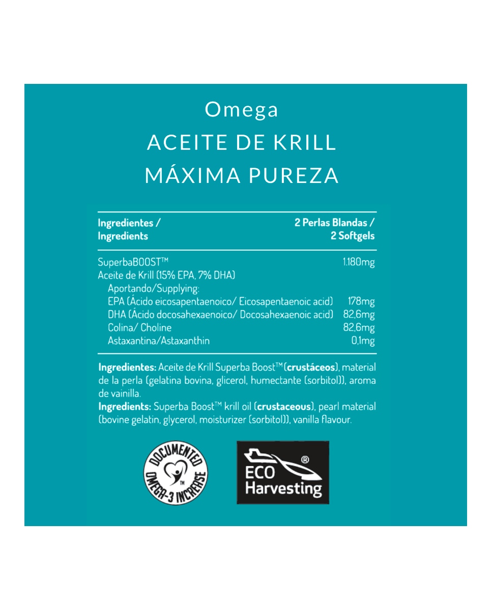 Perlas Omega 910 Antarctic Aceite de Krill Glo · El Corte Inglés