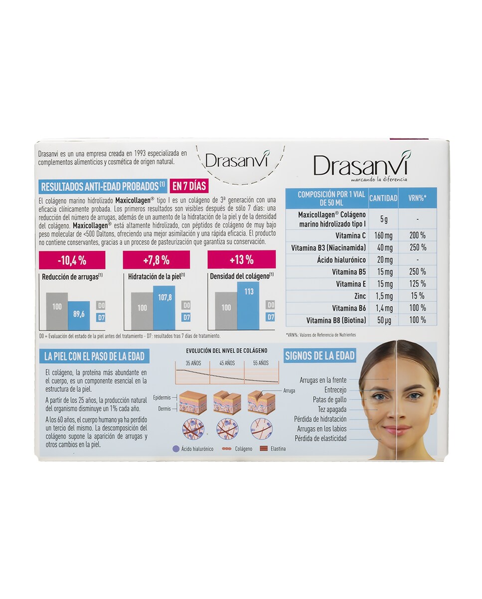 Complemento Alimenticio Colmar Belleza 8 viales X 50 ml Drasanvi ...