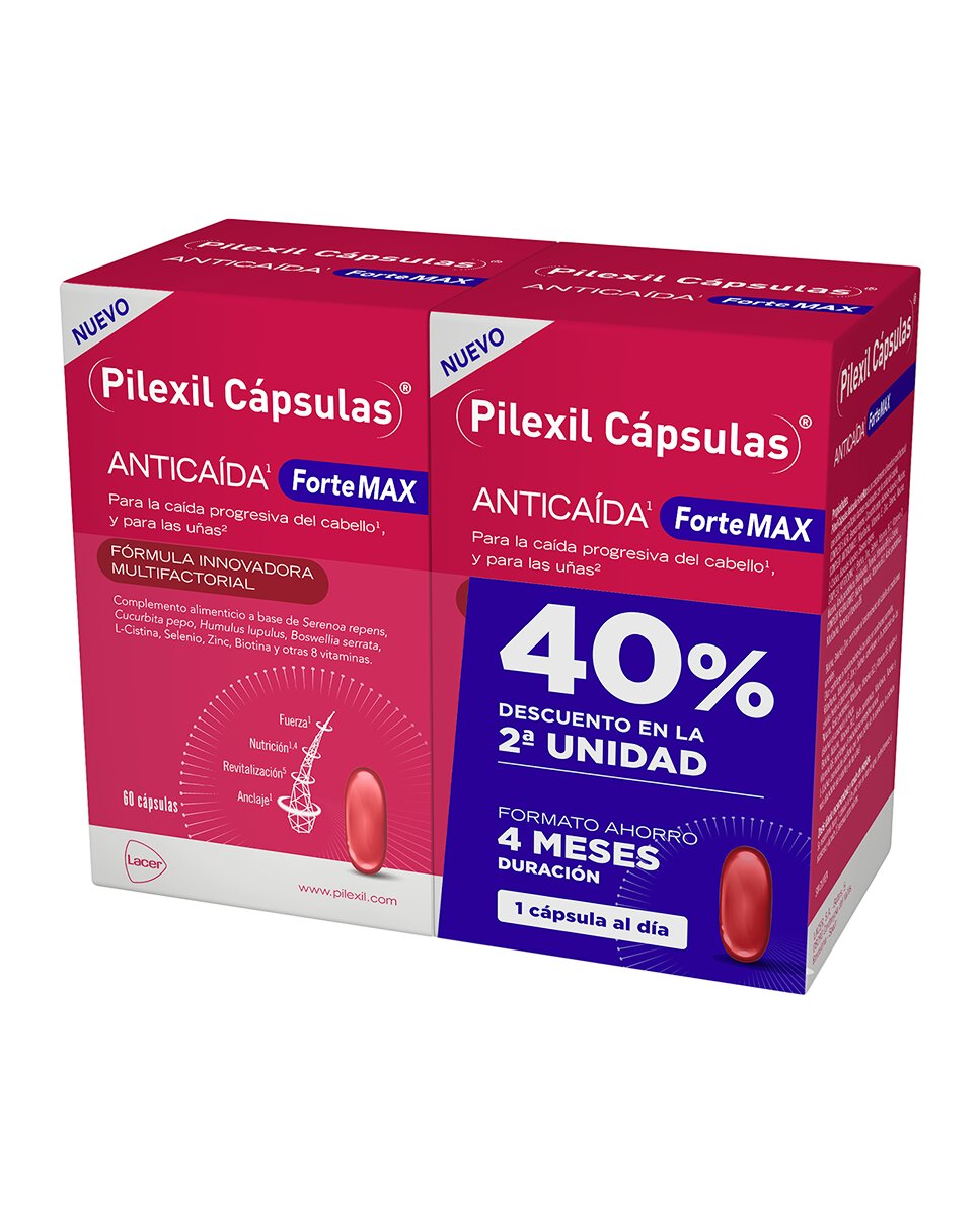 Kit Duplo Caps Forte Max 60+60 Pilexil · Pilexil · El Corte Inglés