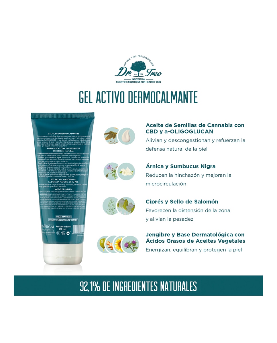 Calmante Relajante Muscular Gel Flavorelax Cbd 200 ml Dr. Tree 200 ml ...