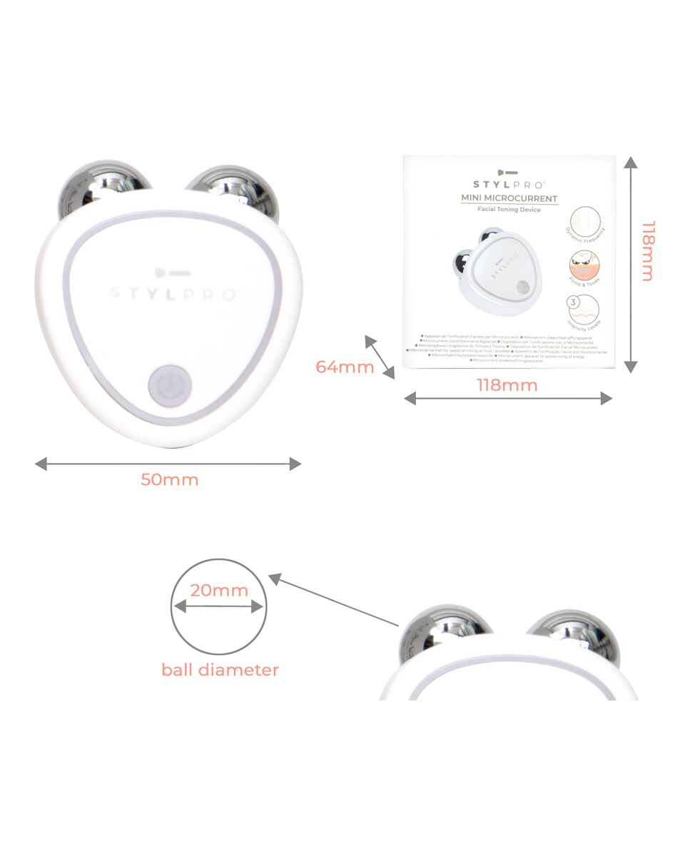 Tonificador Facial Mini Microcurrent Facial Toning Device Stylpro ...