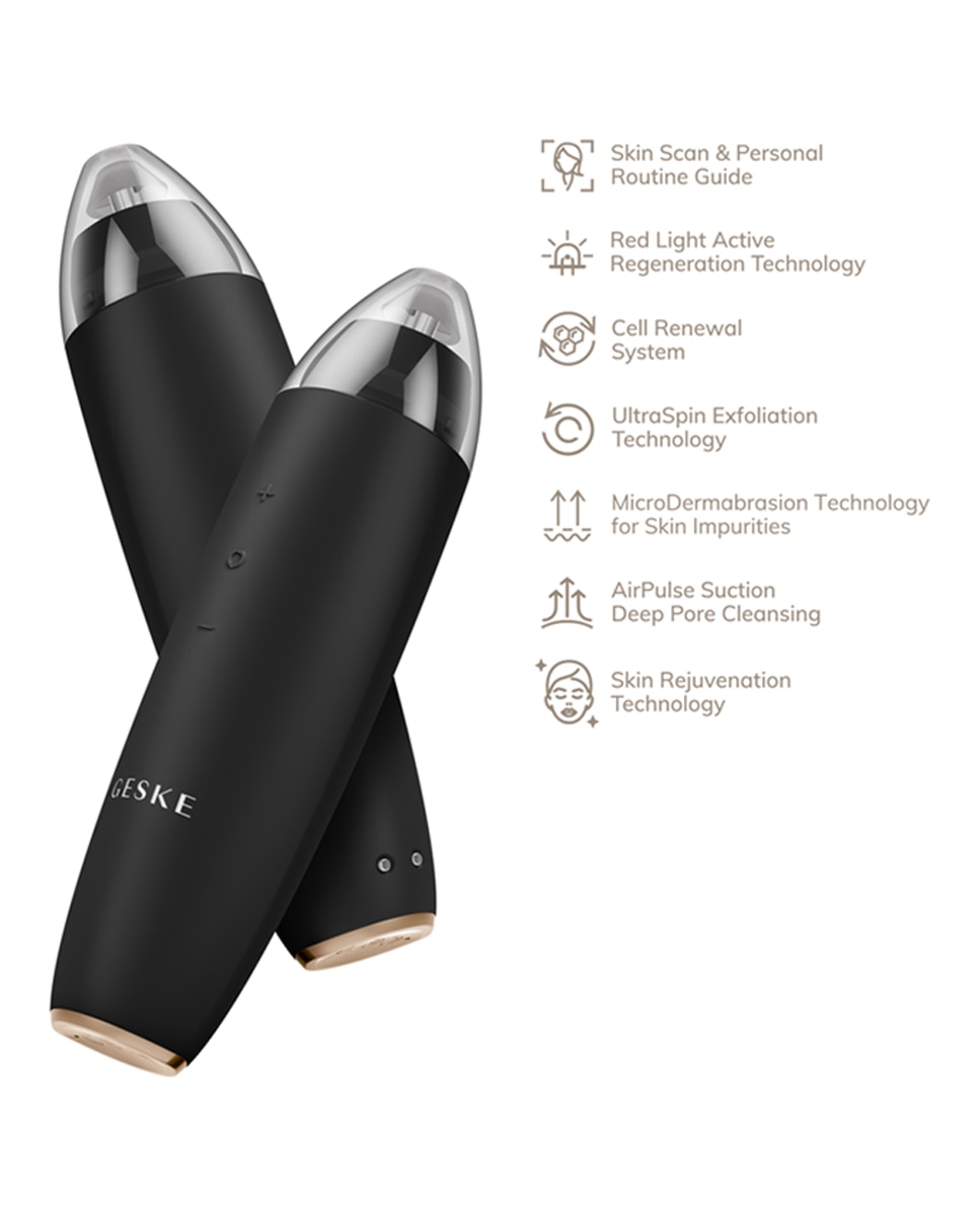 Tratamiento MicroDermabrasion Blackhead Remover 7 in 1 Black Gold Geske ...