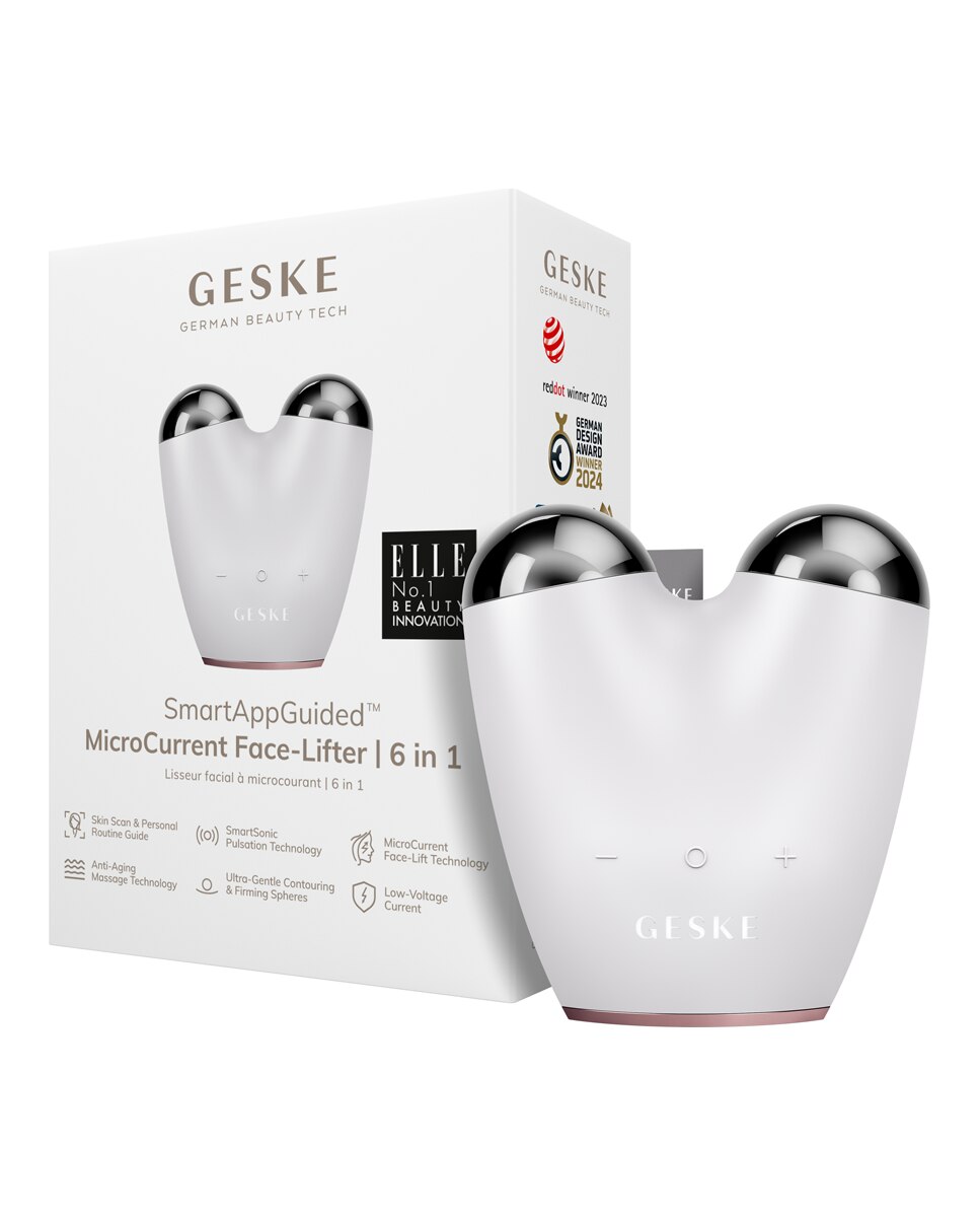 Dispositivo Facial MicroCurrent Face-Lifter 6 in 1 White Rose Gold ...
