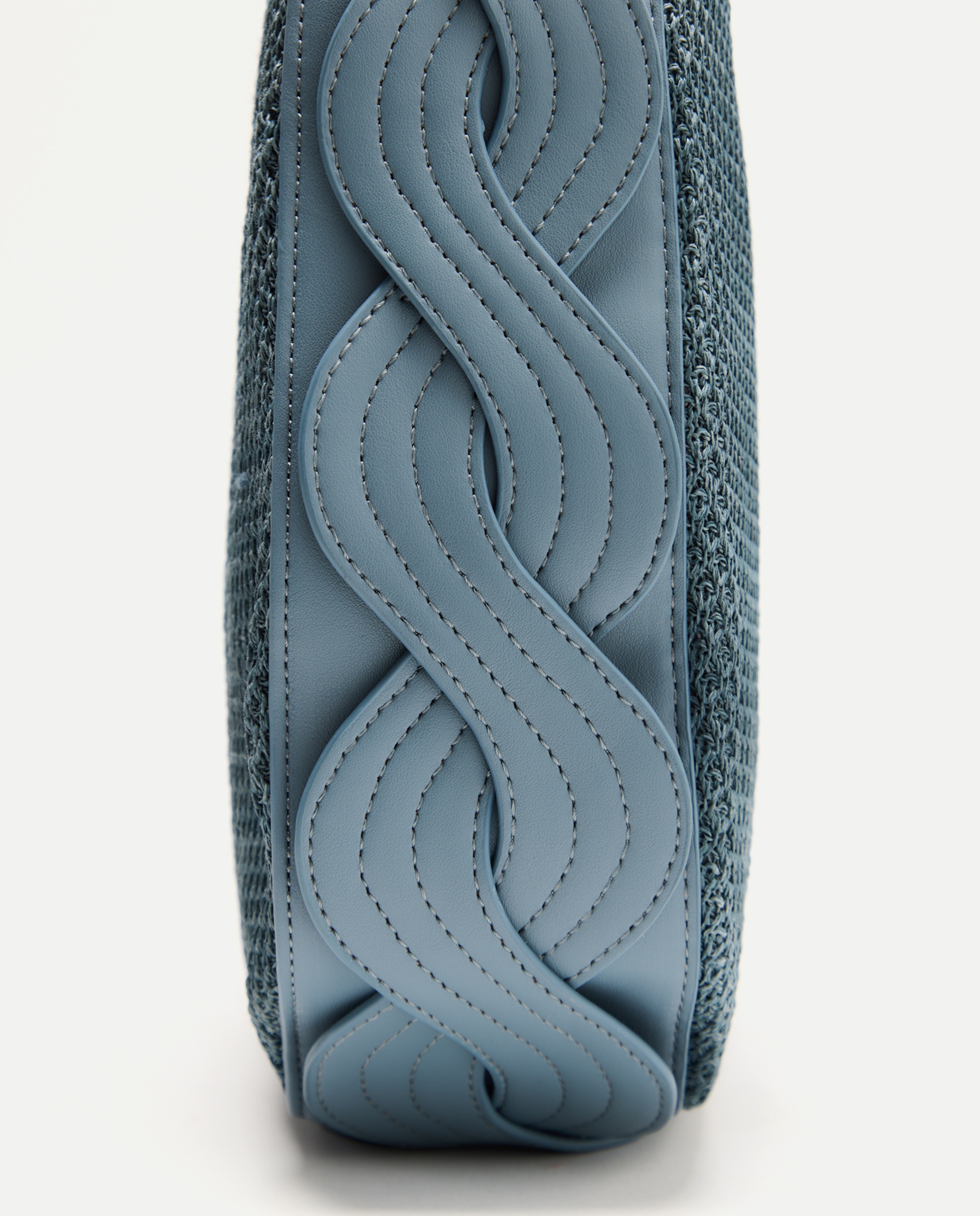 Bolso bandolera tejido maya con detalle de trenza 400 Azul Jo & Mr. Joe ...