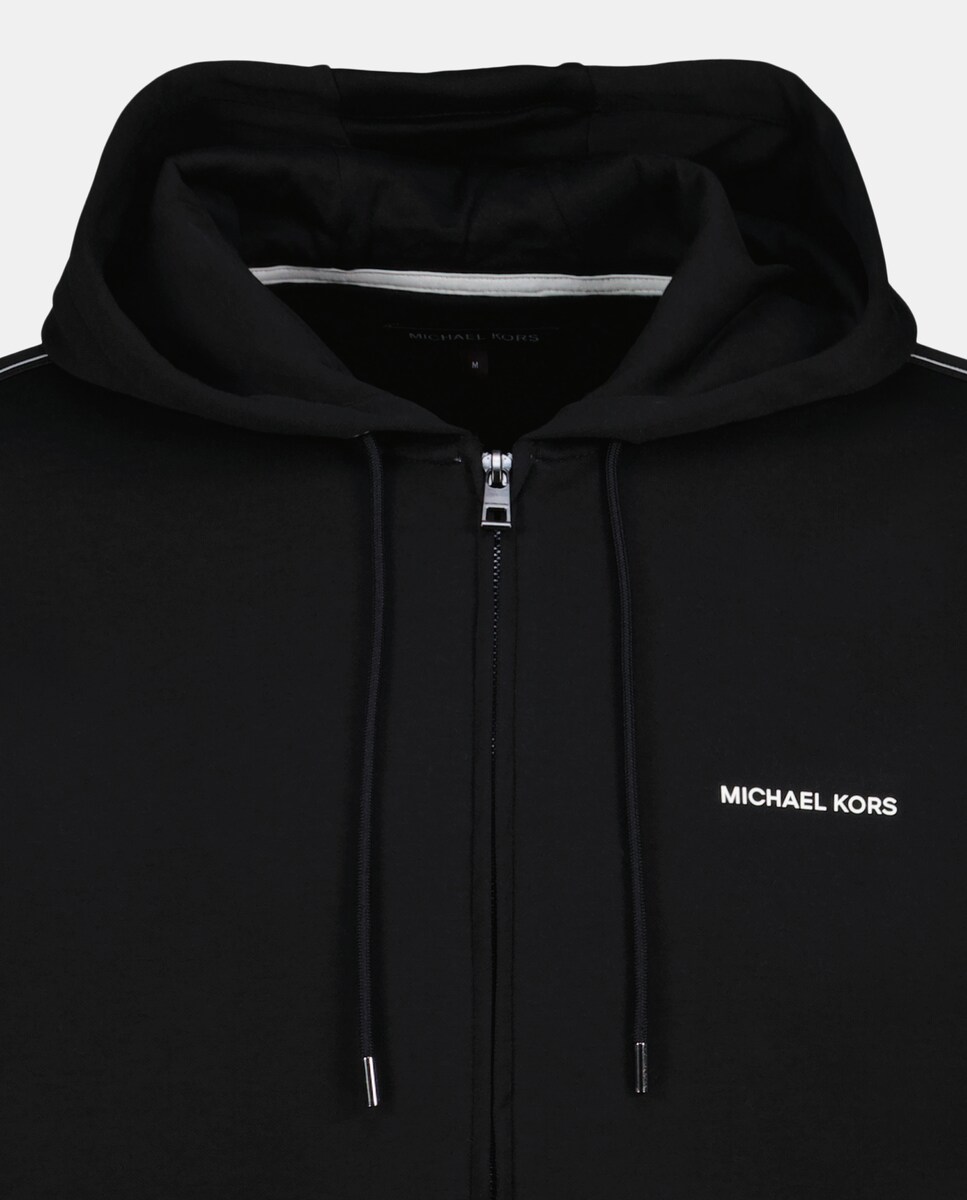 Sudadera de hombre con capucha y cremalleracompleta, de mezcla de ...