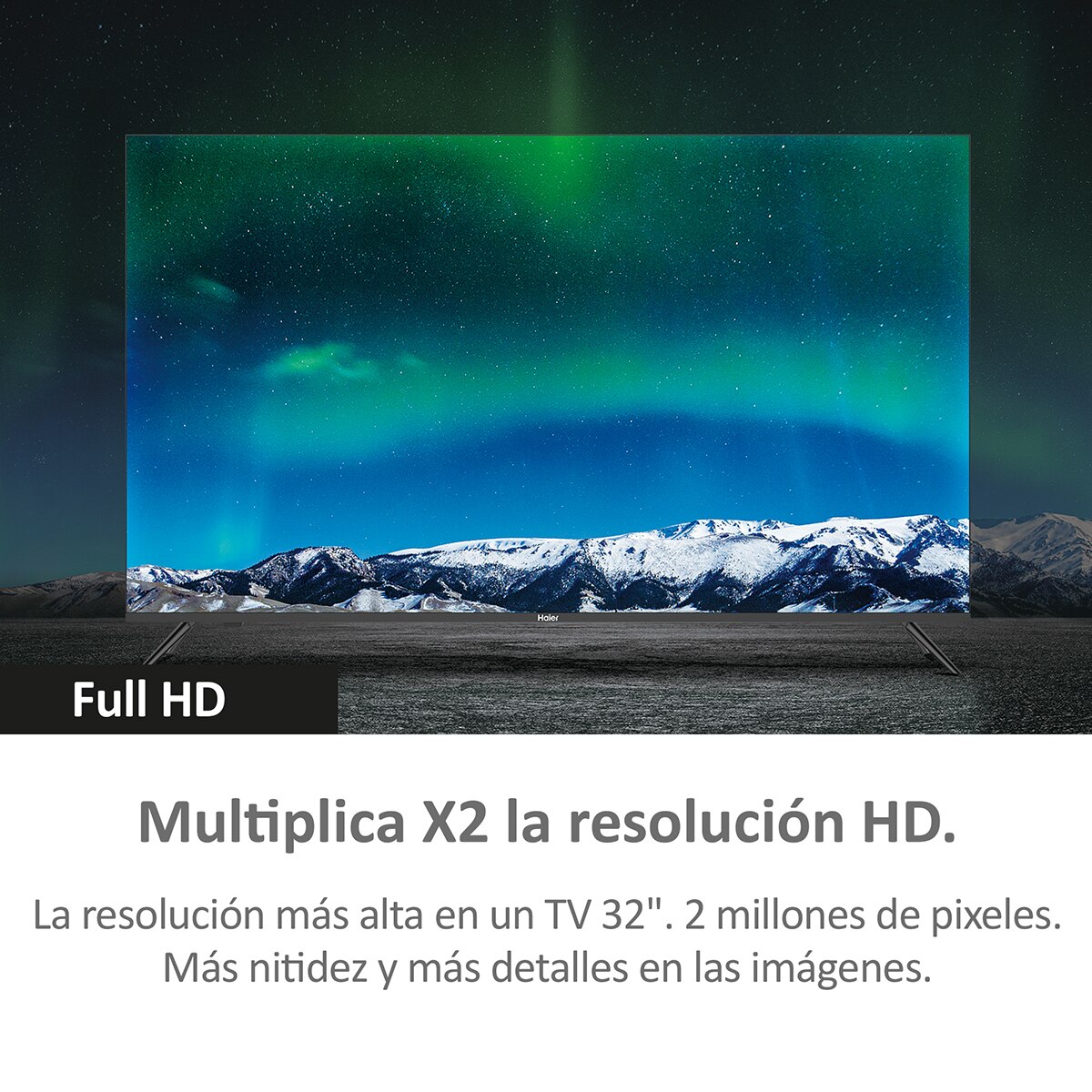 TV LED 80 cm (32") Haier H32K702FG Full HD, HDR10, Smart TV Android 11 ...
