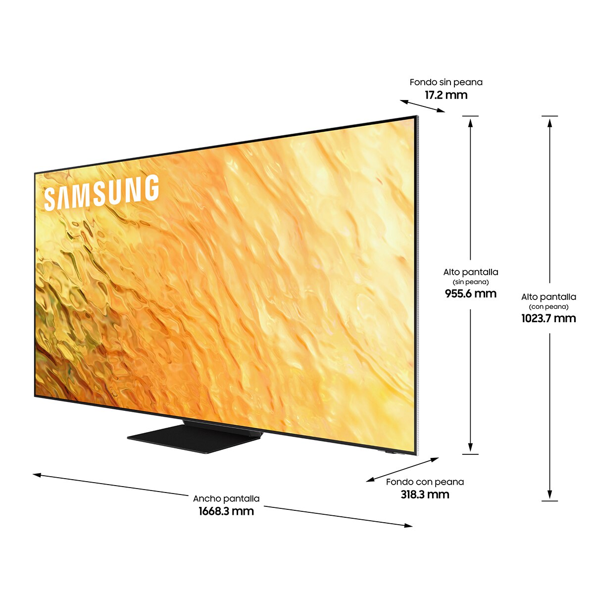 TV Neo QLED 189 cm (75") Samsung QE75QN800B Quantum Matrix Technology ...