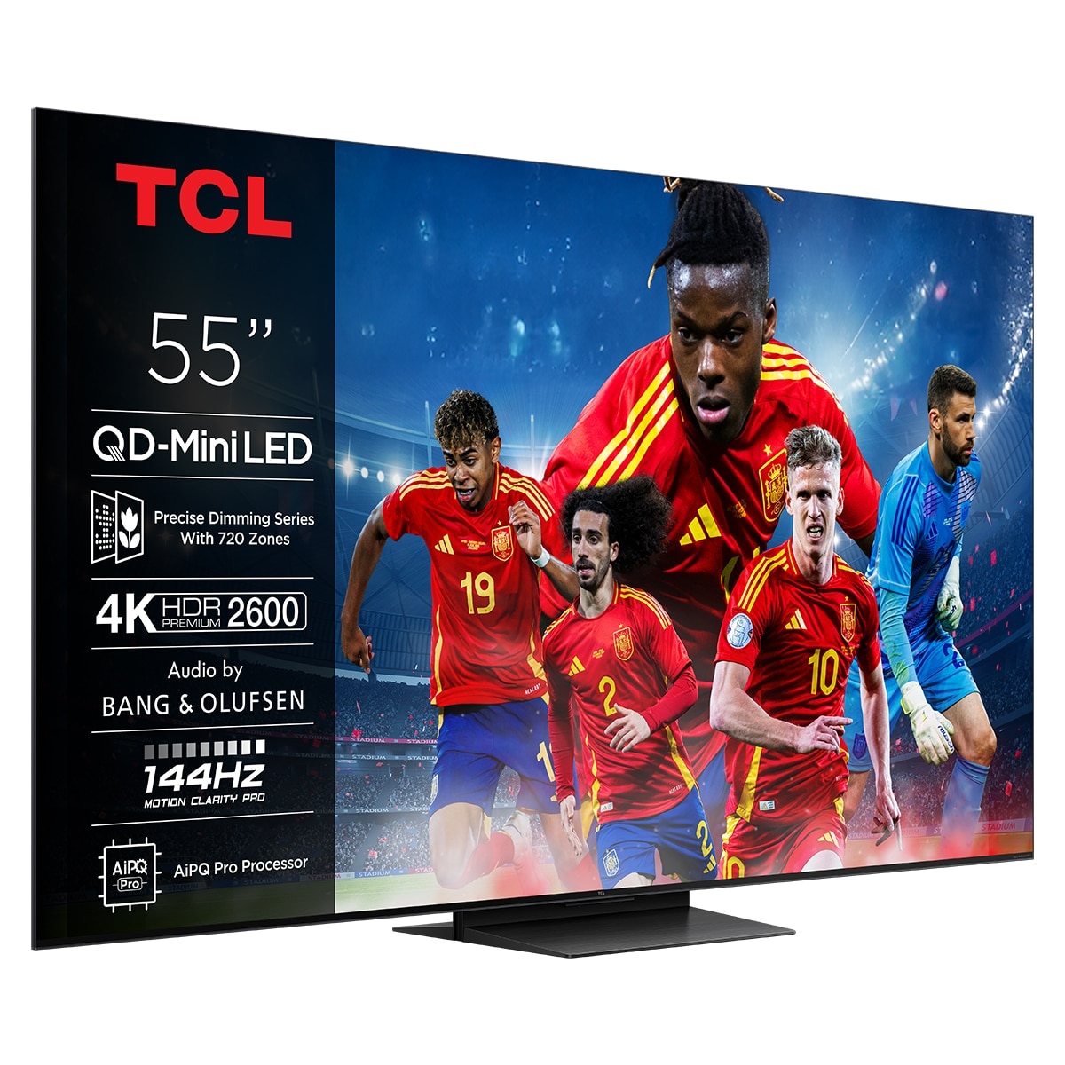 TV QD-Mini LED 139,7 cm (55") TCL 55C7K, 4K HDR Premium 2600, Smart TV ...