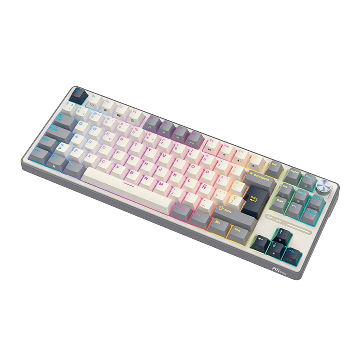 Teclado para Mac y Windows Royal Kludge R87Pro ISO-ES RGB Hot-Swappable ...