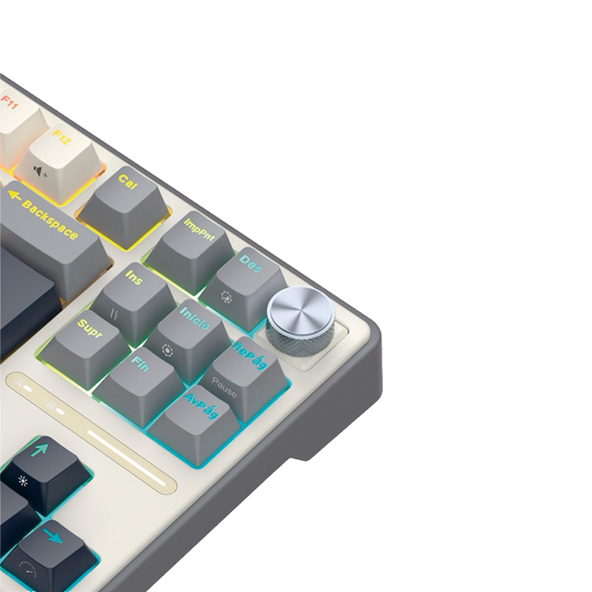 Teclado para Mac y Windows Royal Kludge R87Pro ISO-ES RGB Hot-Swappable ...