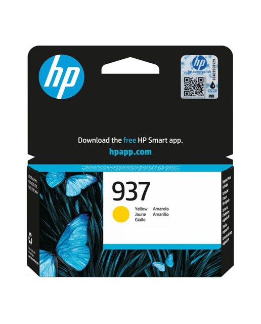 Cartucho de tinta original HP 937 amarillo (4S6W4NE) · El Corte Inglés
