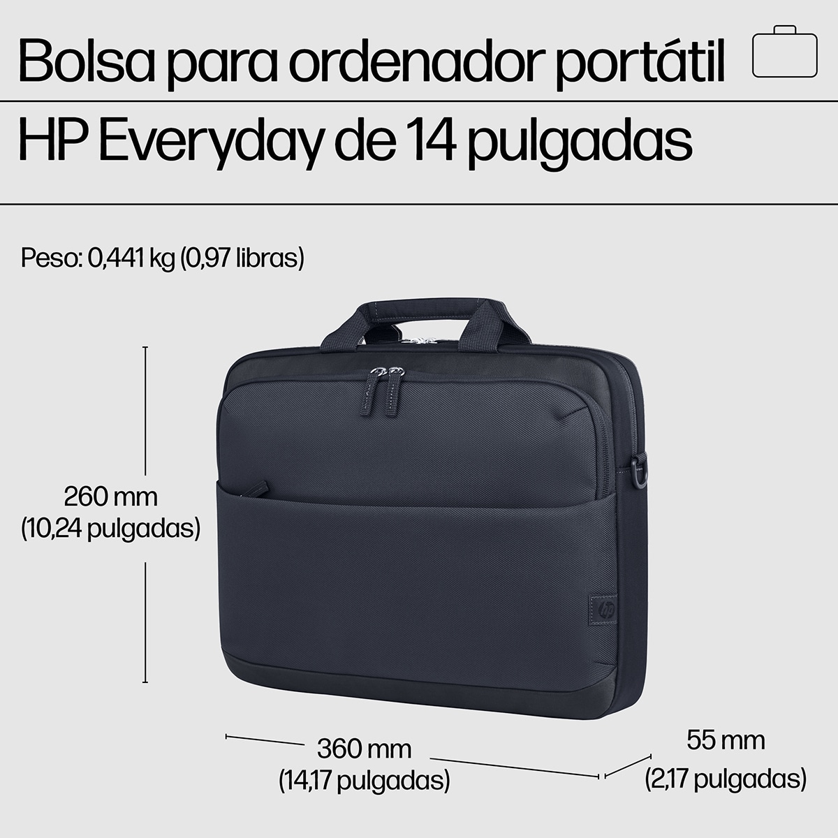 Maletín gris HP de uso diario para portátiles hasta 14" · HP · El Corte ...