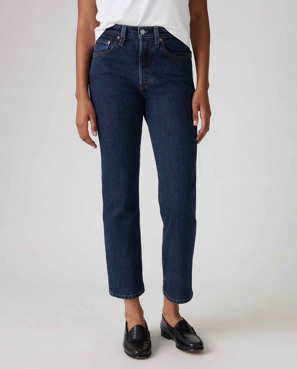 Vaquero recto de mujer 501® Crop Azul marino Levi's · El Corte Inglés