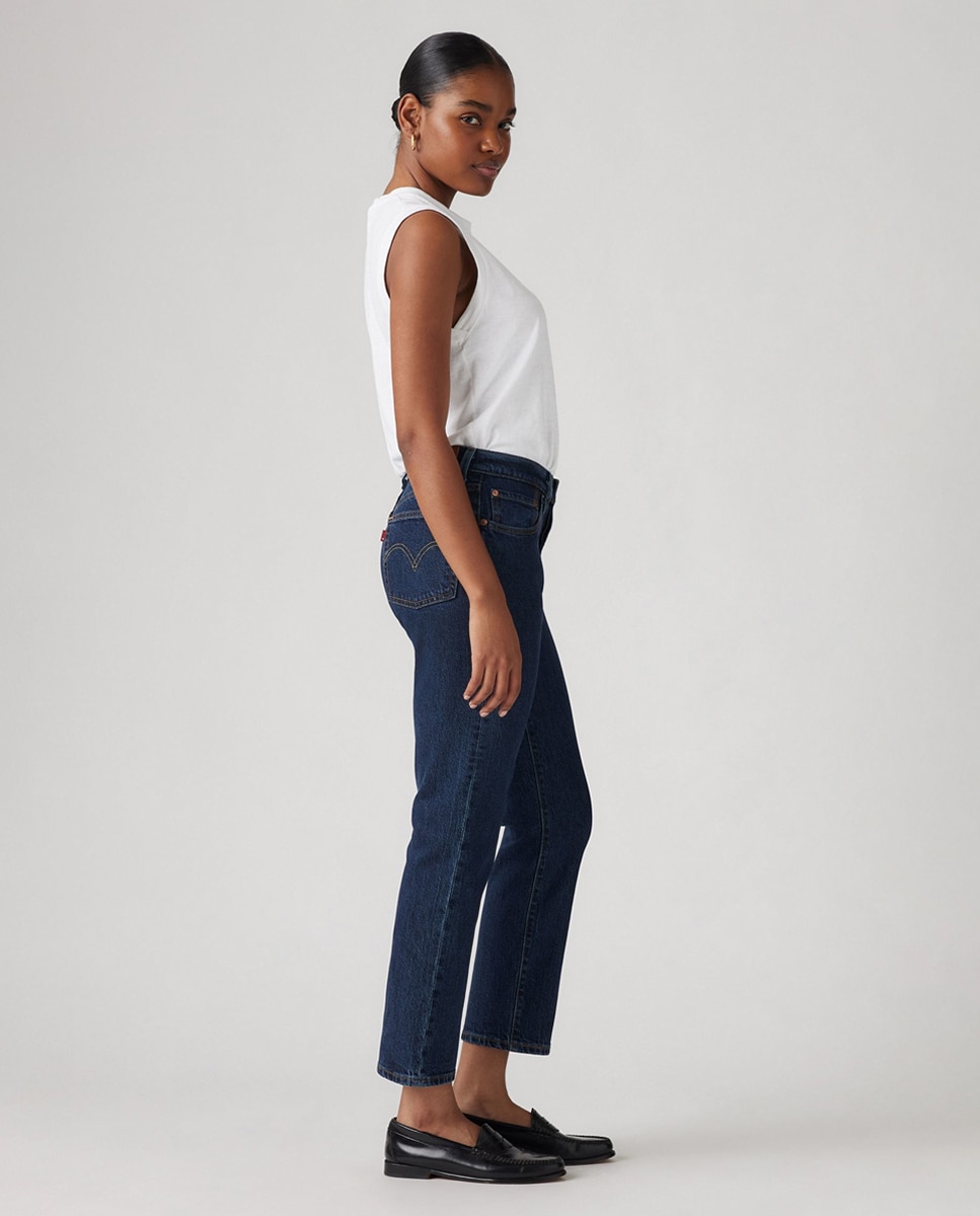 Vaquero recto de mujer 501® Crop Azul marino Levi's · El Corte Inglés