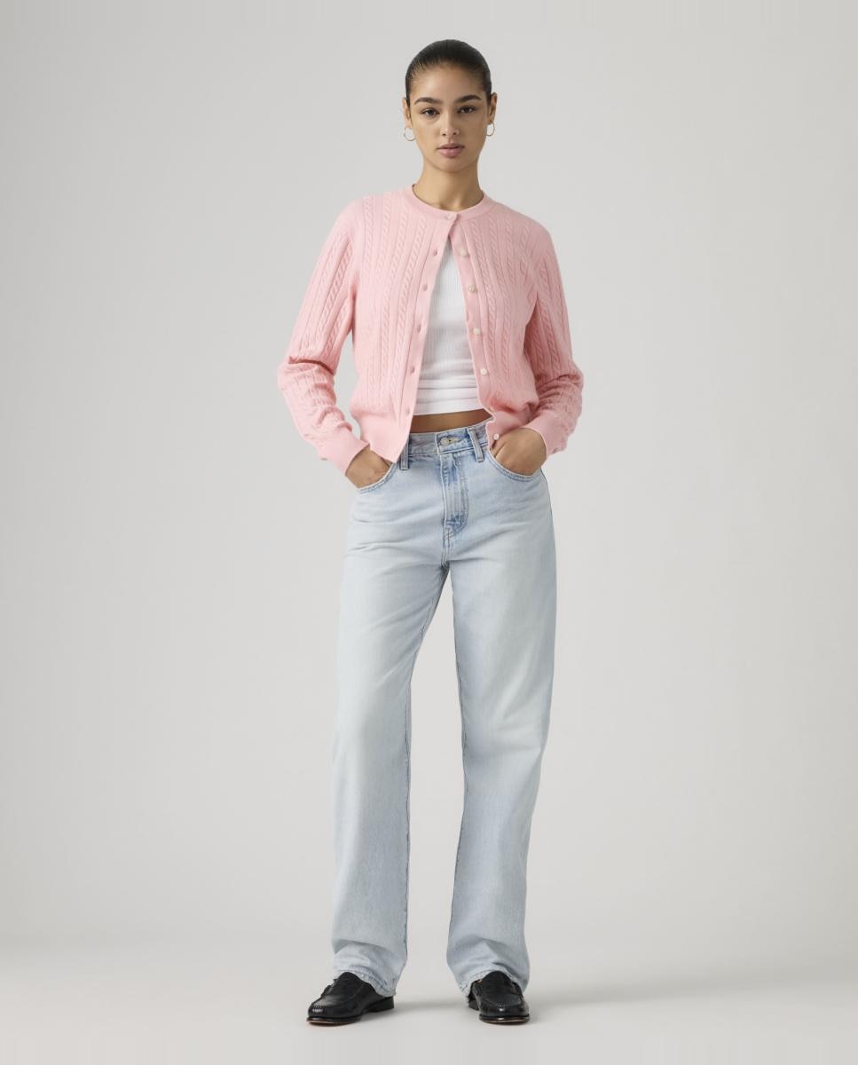 Vaquero recto Easy Dad de mujer tiro alto Azul claro Levi's · El Corte ...