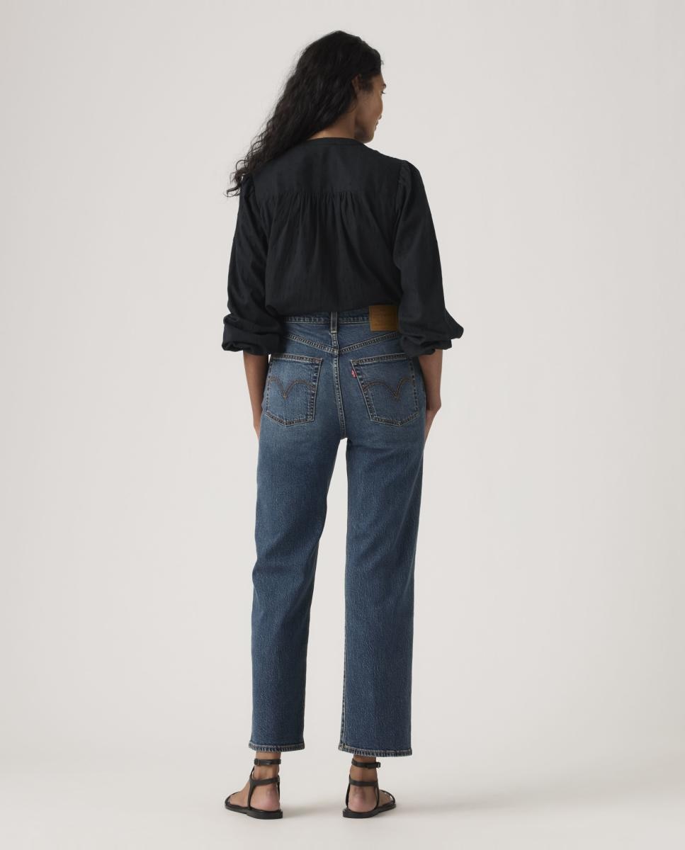 Vaquero recto Ribcage™ Straigh Ankle de mujer tiro alto Azul Levi's ...