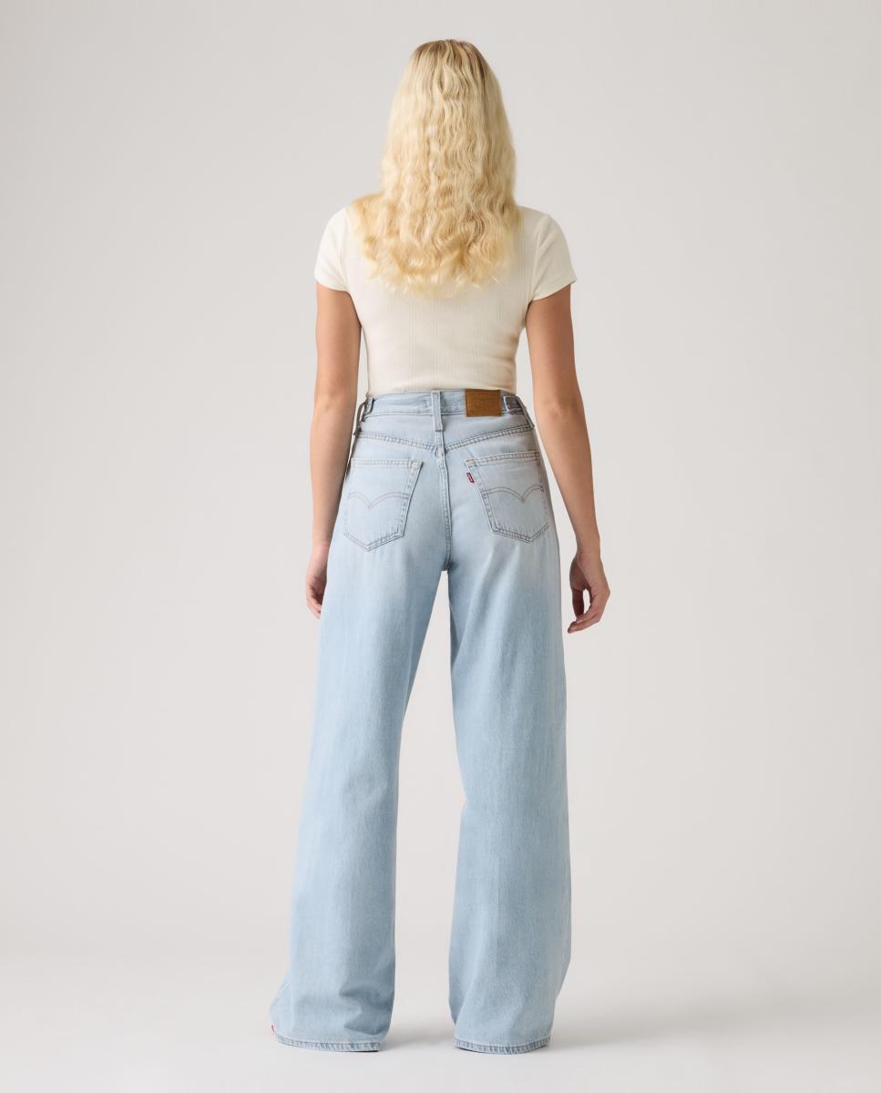Vaquero recto de mujer Cinch Wide leg Azul claro Levi's · El Corte Inglés