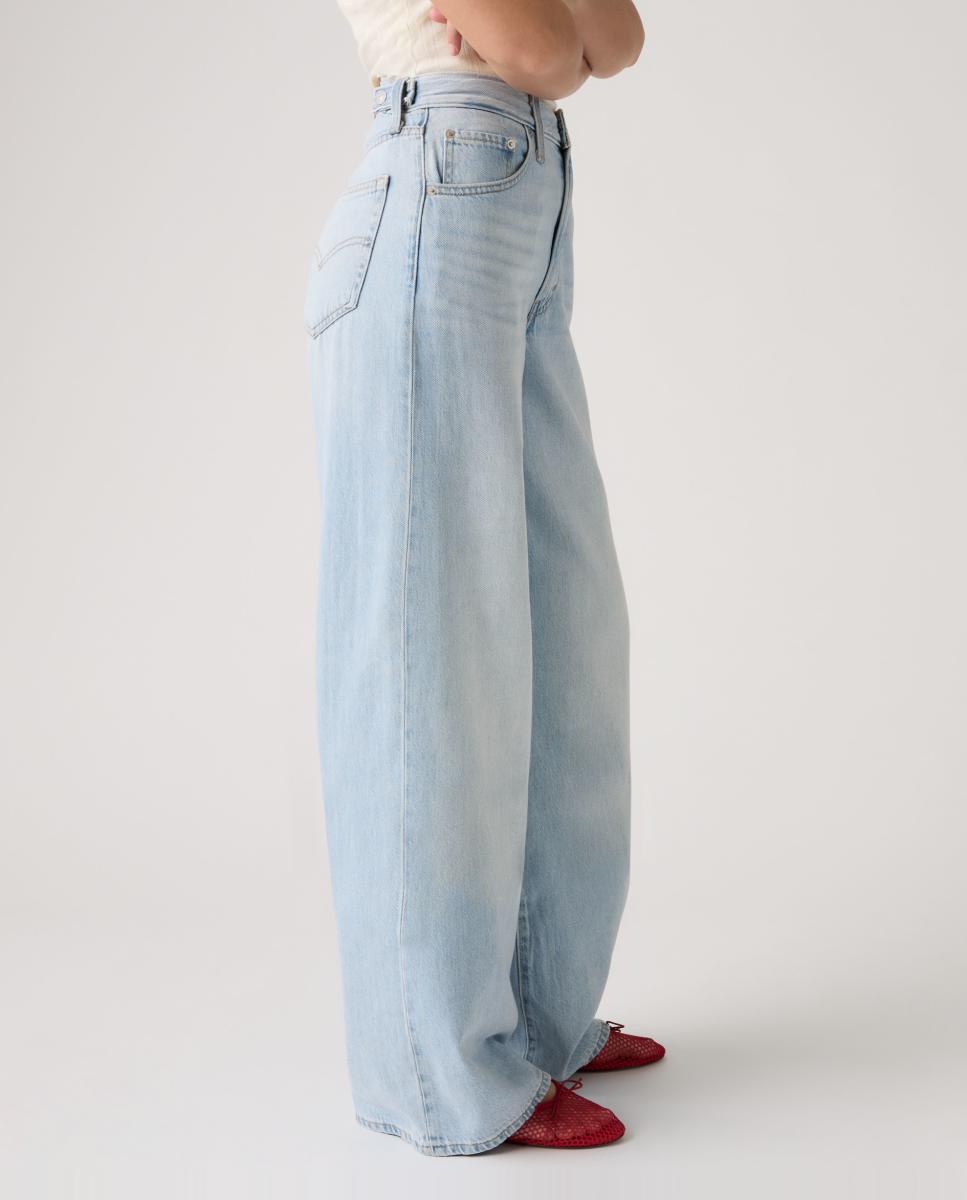 Vaquero recto de mujer Cinch Wide leg Azul claro Levi's · El Corte Inglés