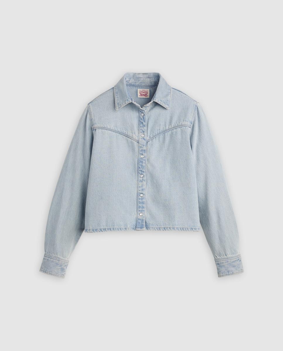 Camisa vaquera de mujer crop Azul claro Levi's · El Corte Inglés
