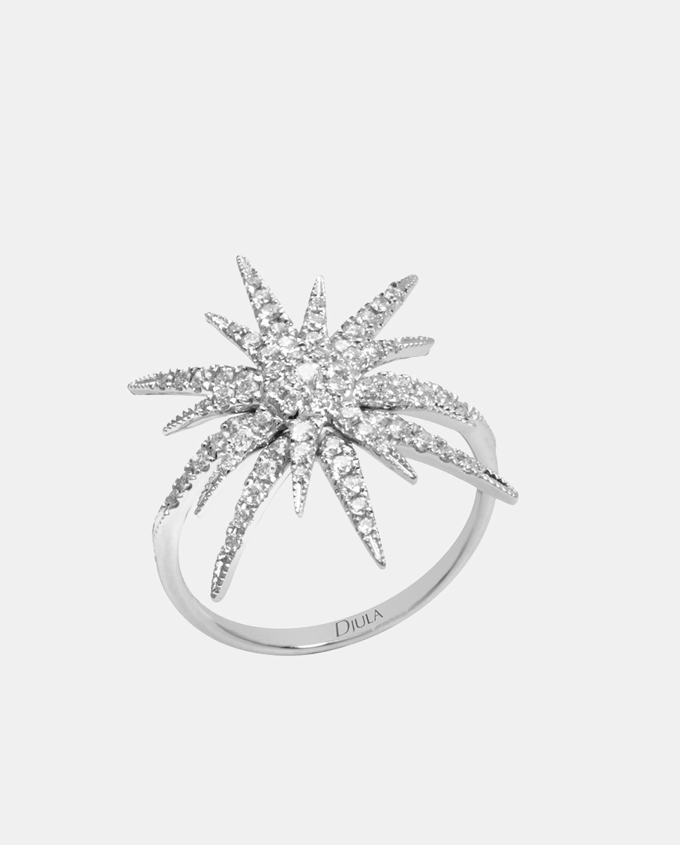 Anillo Soleil de oro y diamantes Blanco Djula · El Corte Inglés