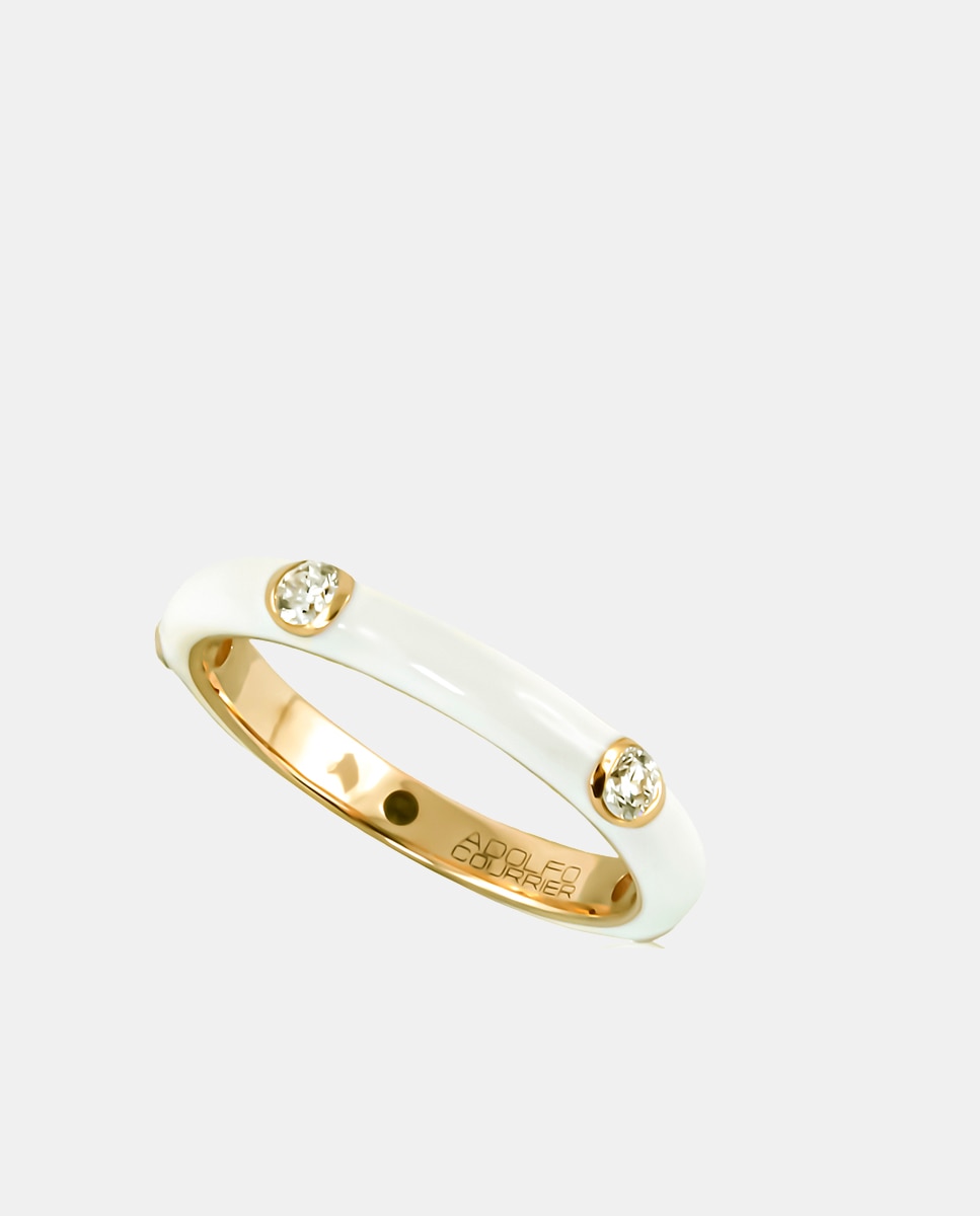Anillo Pop de oro y diamantes Blanco Adolfo Courrier · El Corte Inglés