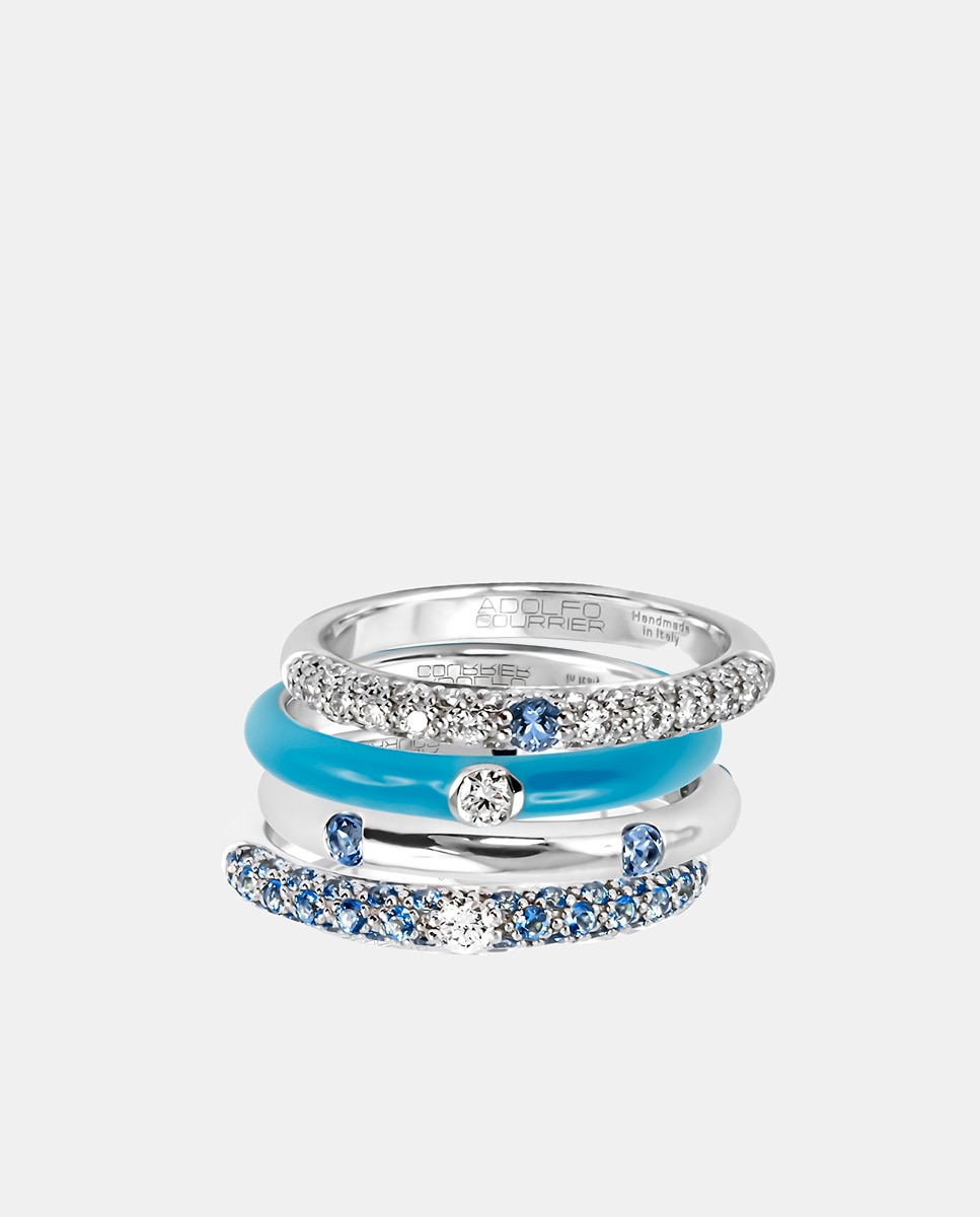 Anillo Pop de oro y zafiro azul Azul Adolfo Courrier · El Corte Inglés