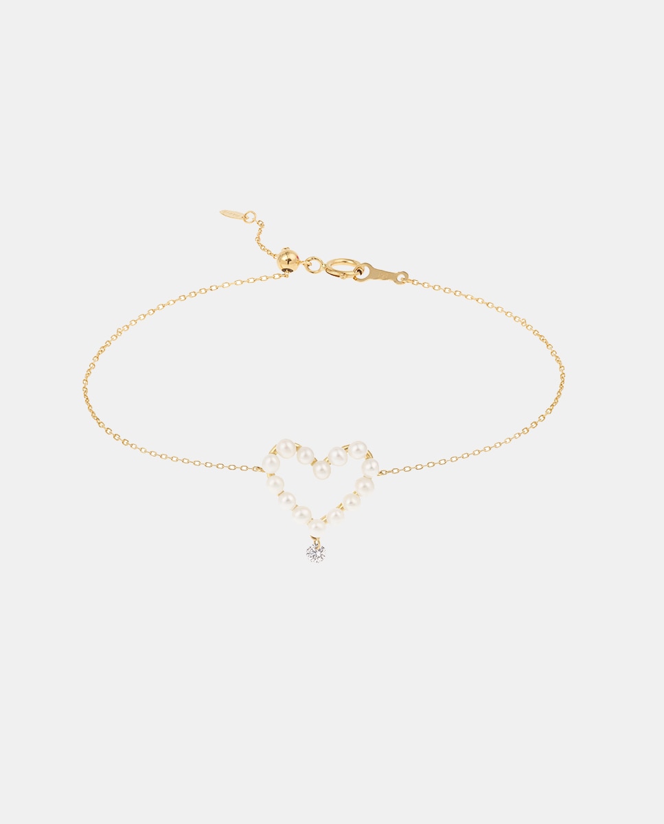 Pulsera Aphrodite de oro y diamante con perlas Oro · El Corte Inglés