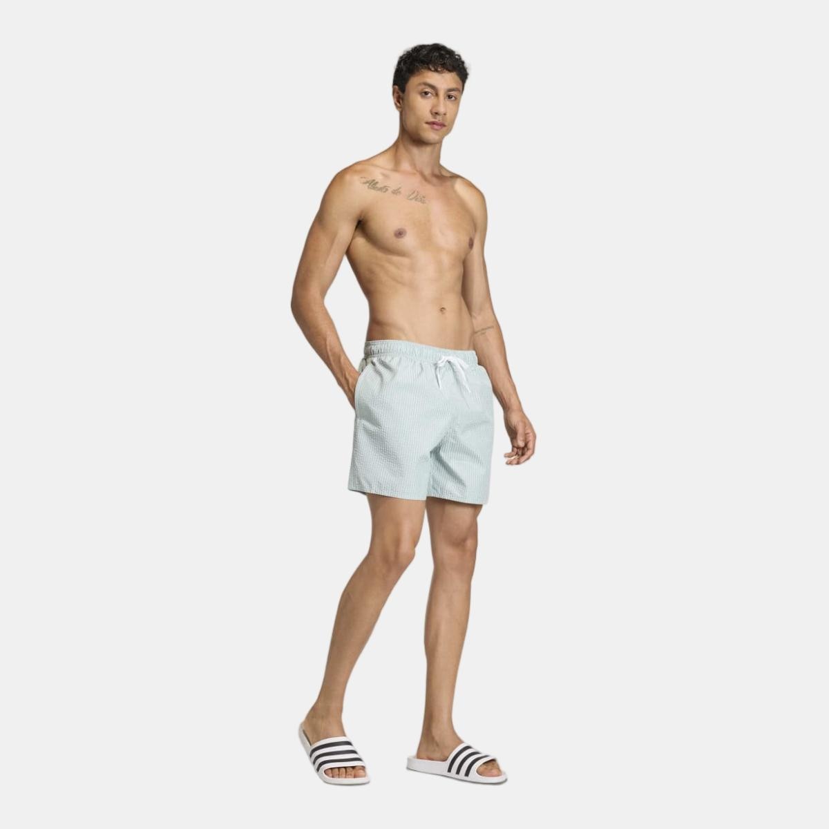 Bañador de hombre 12,7 cm Seersucker Stripy adidas Verde · El Corte Inglés