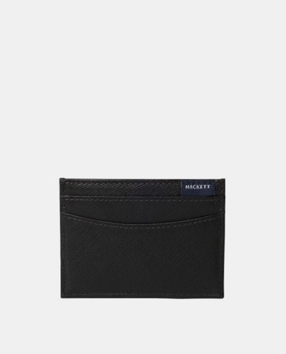 Tarjetero de piel con logo grabado de hombre · Hackett · El Corte Inglés