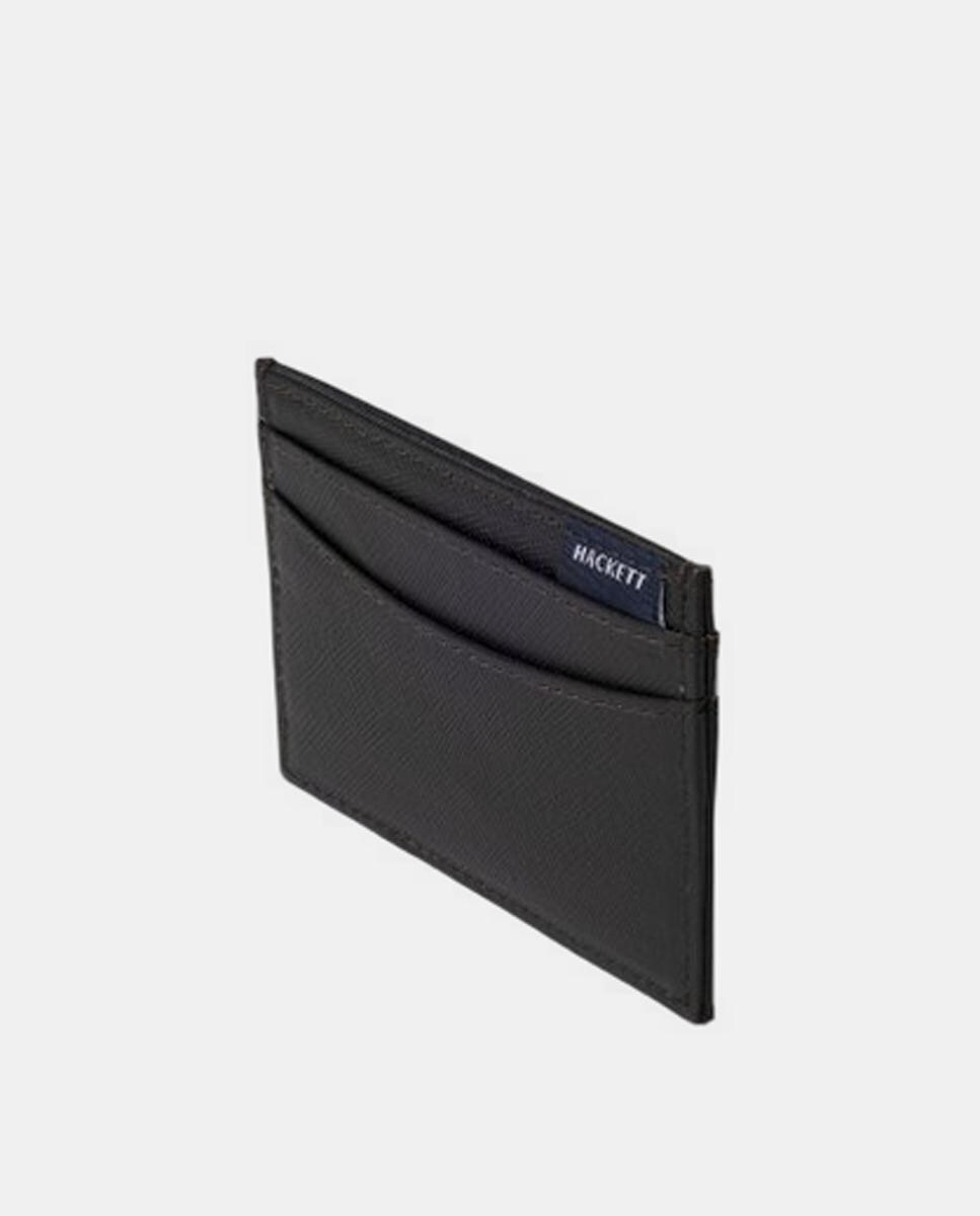 Tarjetero de piel con logo grabado de hombre · Hackett · El Corte Inglés